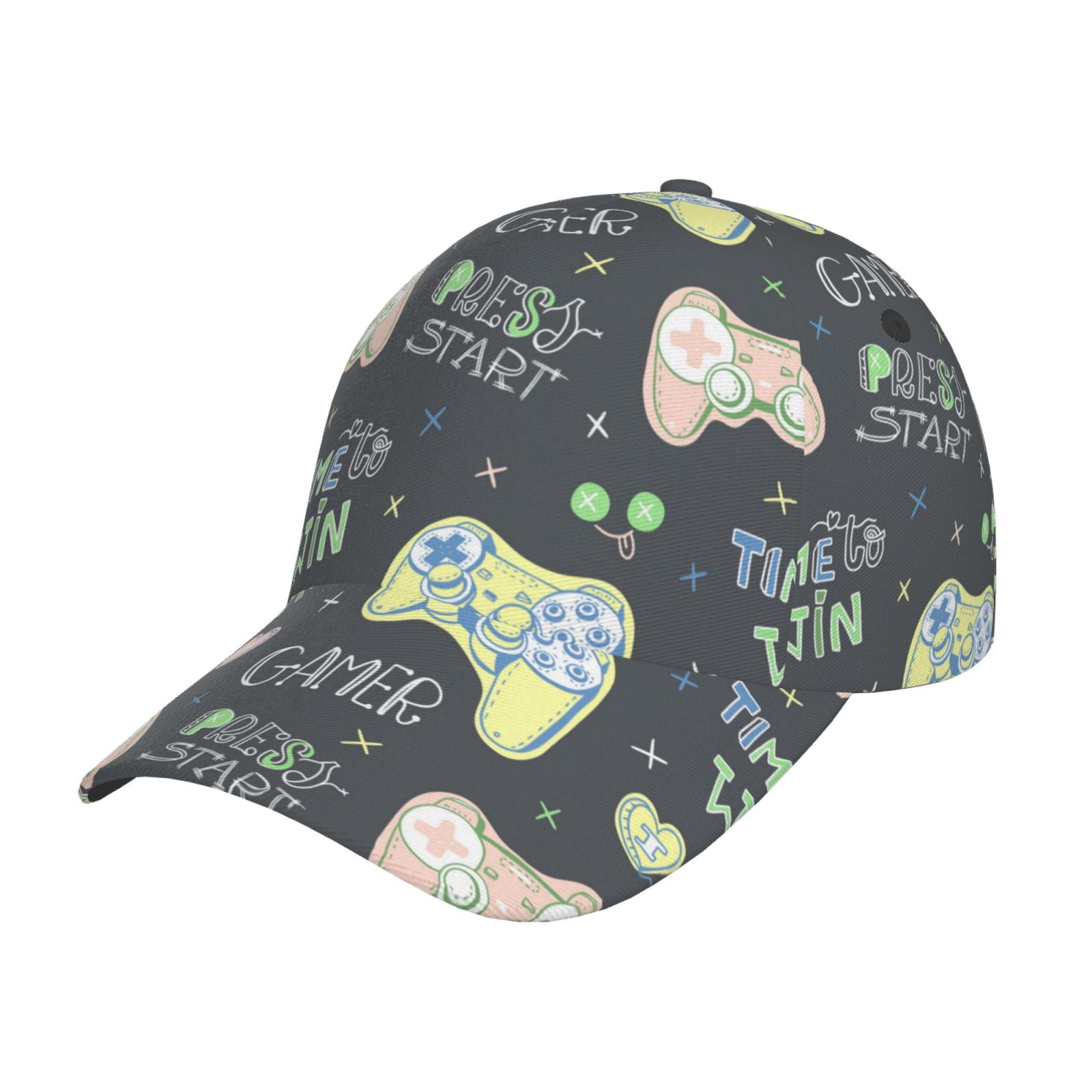 Fotbe Gamers Baseball Cap, Gamers Print Dad Hat,Outdoor Hat,Adjustable ...