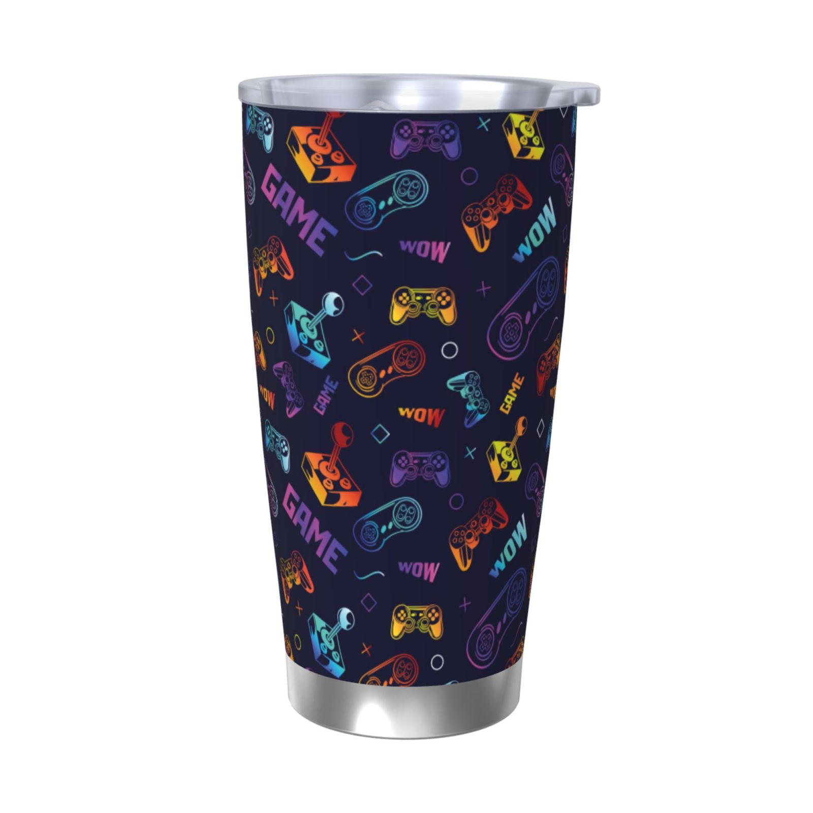 Fotbe Games Pattern 20 oz Tumbler Stainless Steel Vacuum Insulated ...