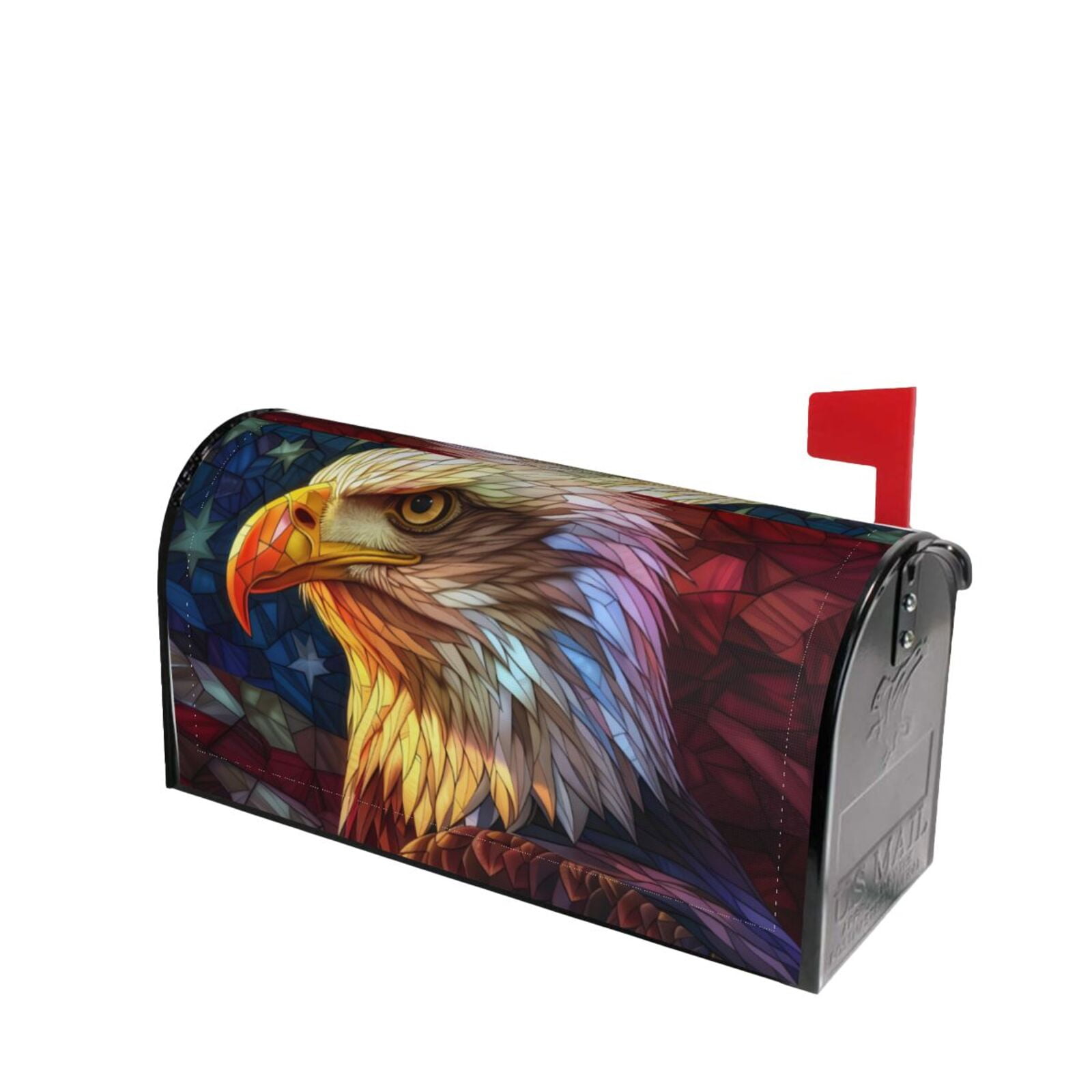Fotbe Geometric American Bald Eagle Mailbox Covers Post Letter Box ...