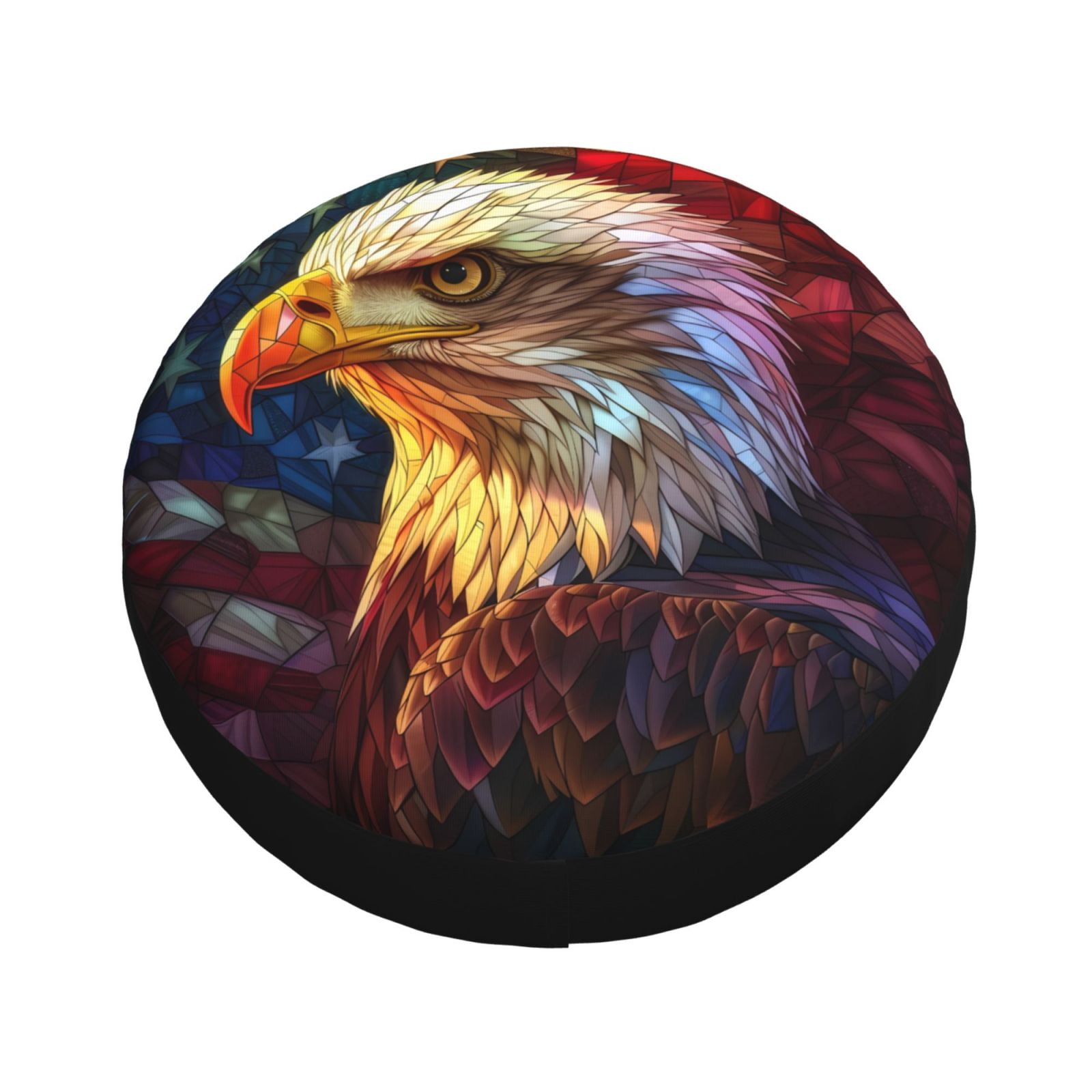 Fotbe Geometric American Bald Eagle Spare Tire Cover Thickening ...