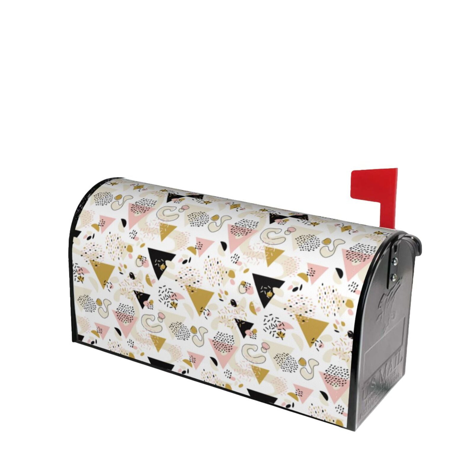 Fotbe Geometric Triangle Mailbox Covers Post Letter Box Cover Garden ...