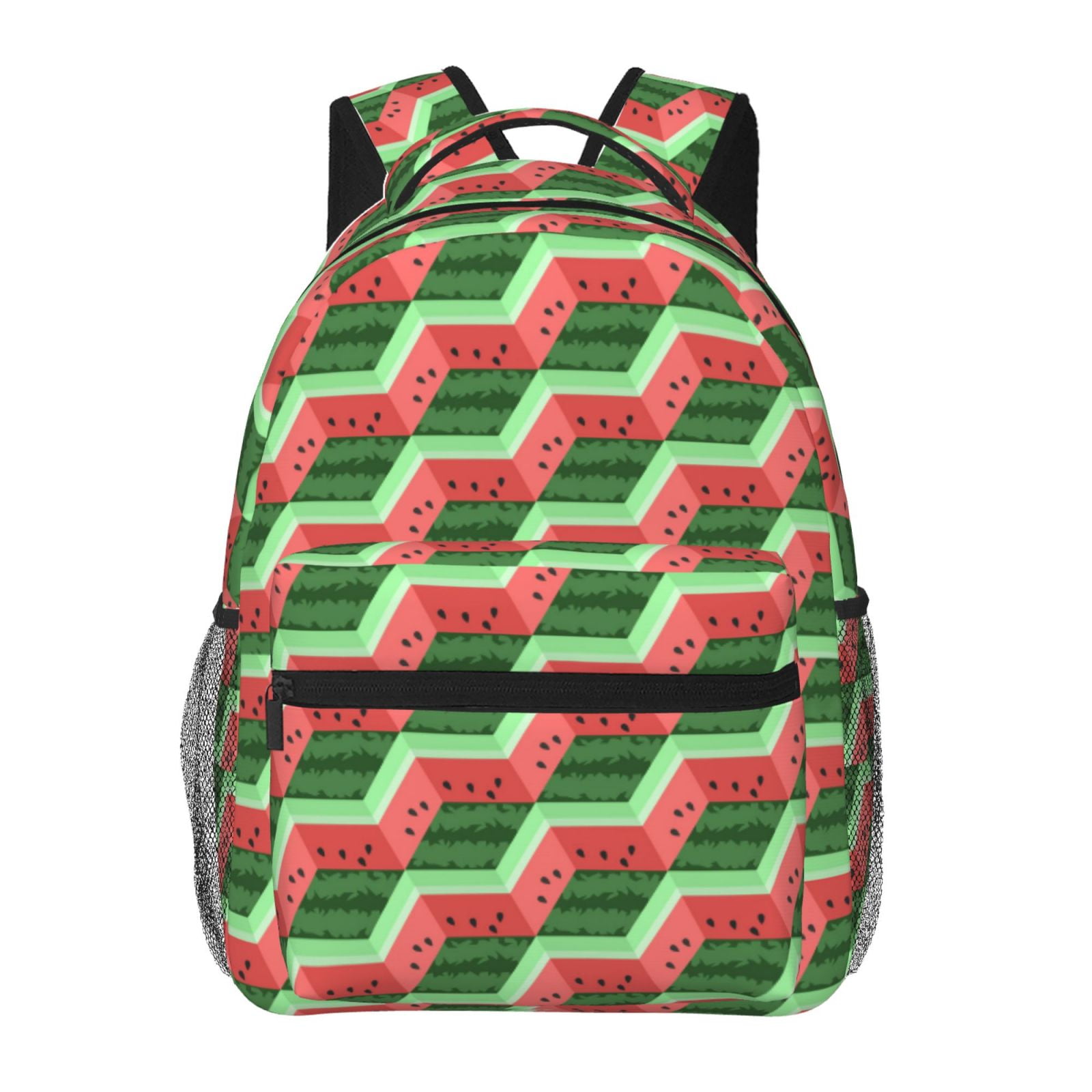 Fotbe Geometric Watermelon Pattern Casual Backpack for School, Travel ...