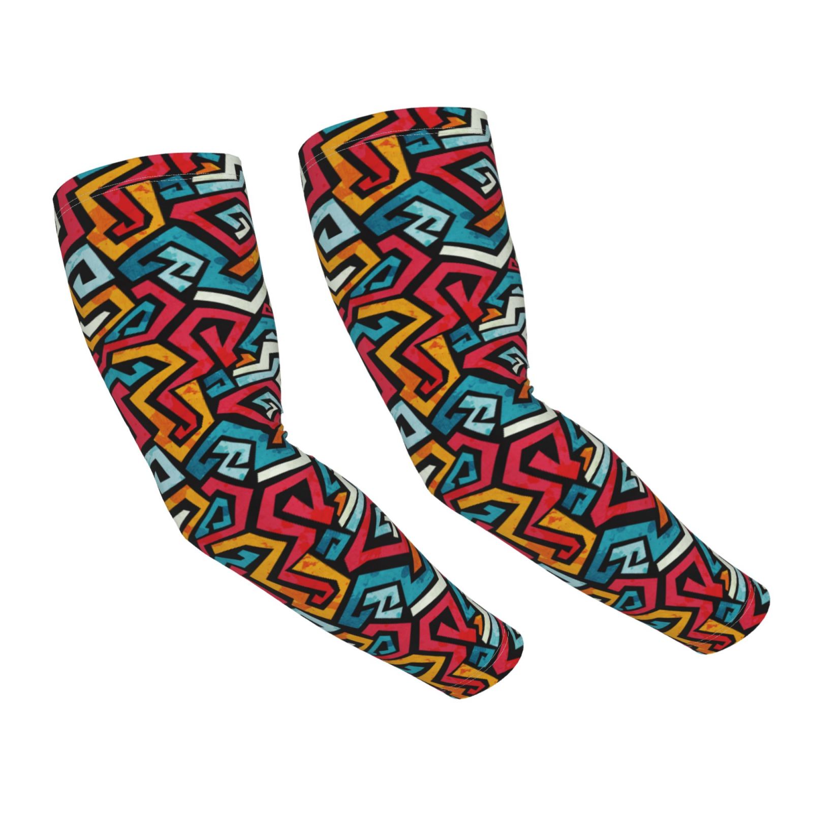 Fotbe Geometry UV Sun Protection Arm Sleeves - Tattoo Cover Up ...