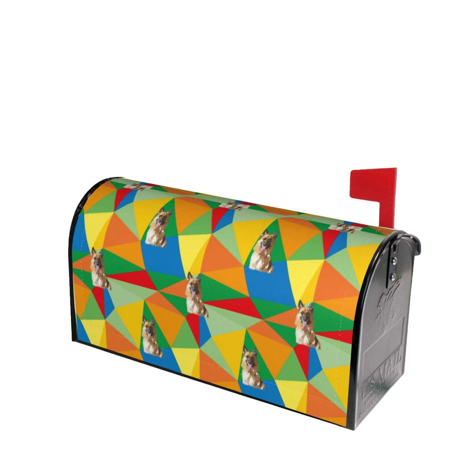 Fotbe German Shepherd Dog Mailbox Covers Post Letter Box Cover Garden ...