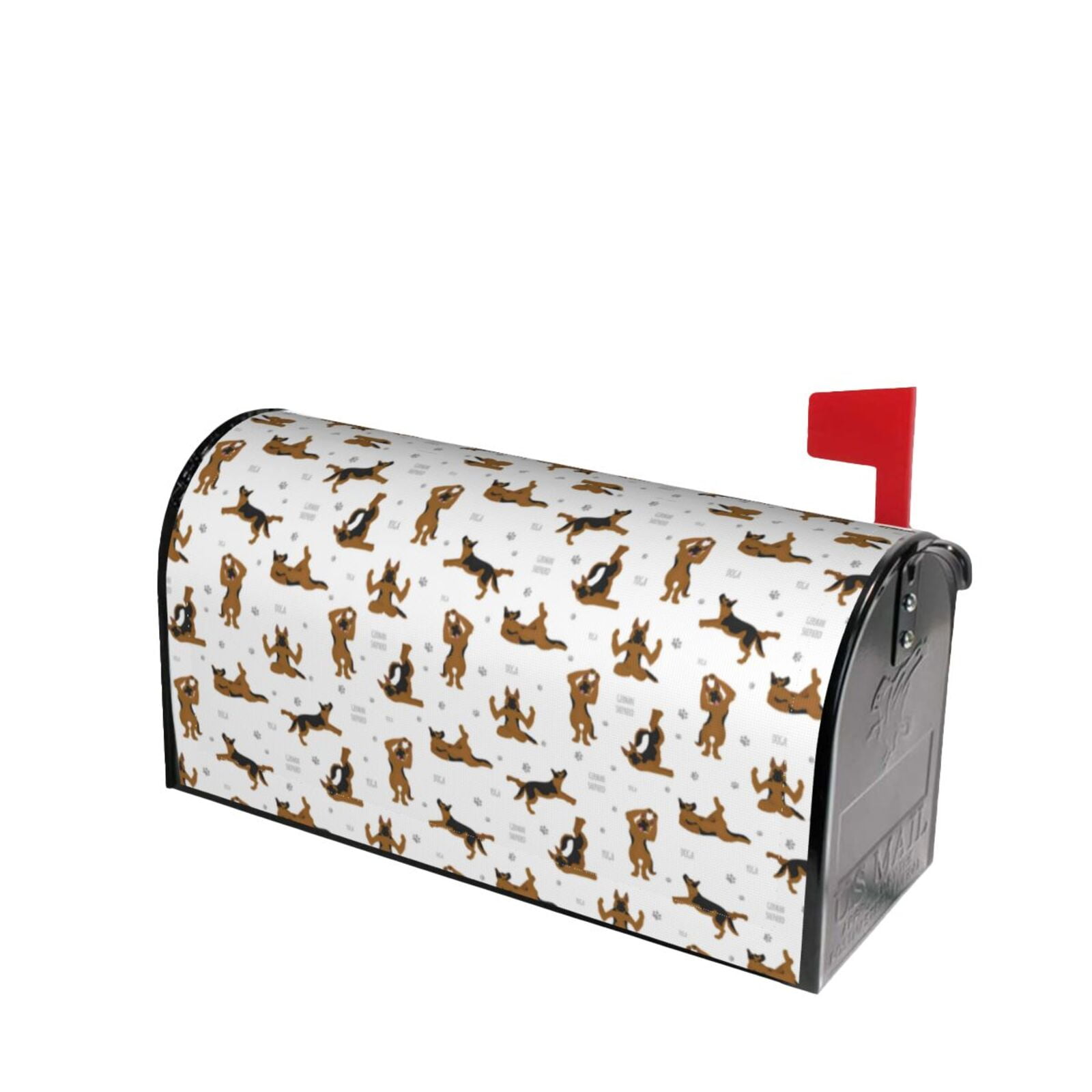 Fotbe German Shepherd Dog Mailbox Covers Post Letter Box Cover Garden ...