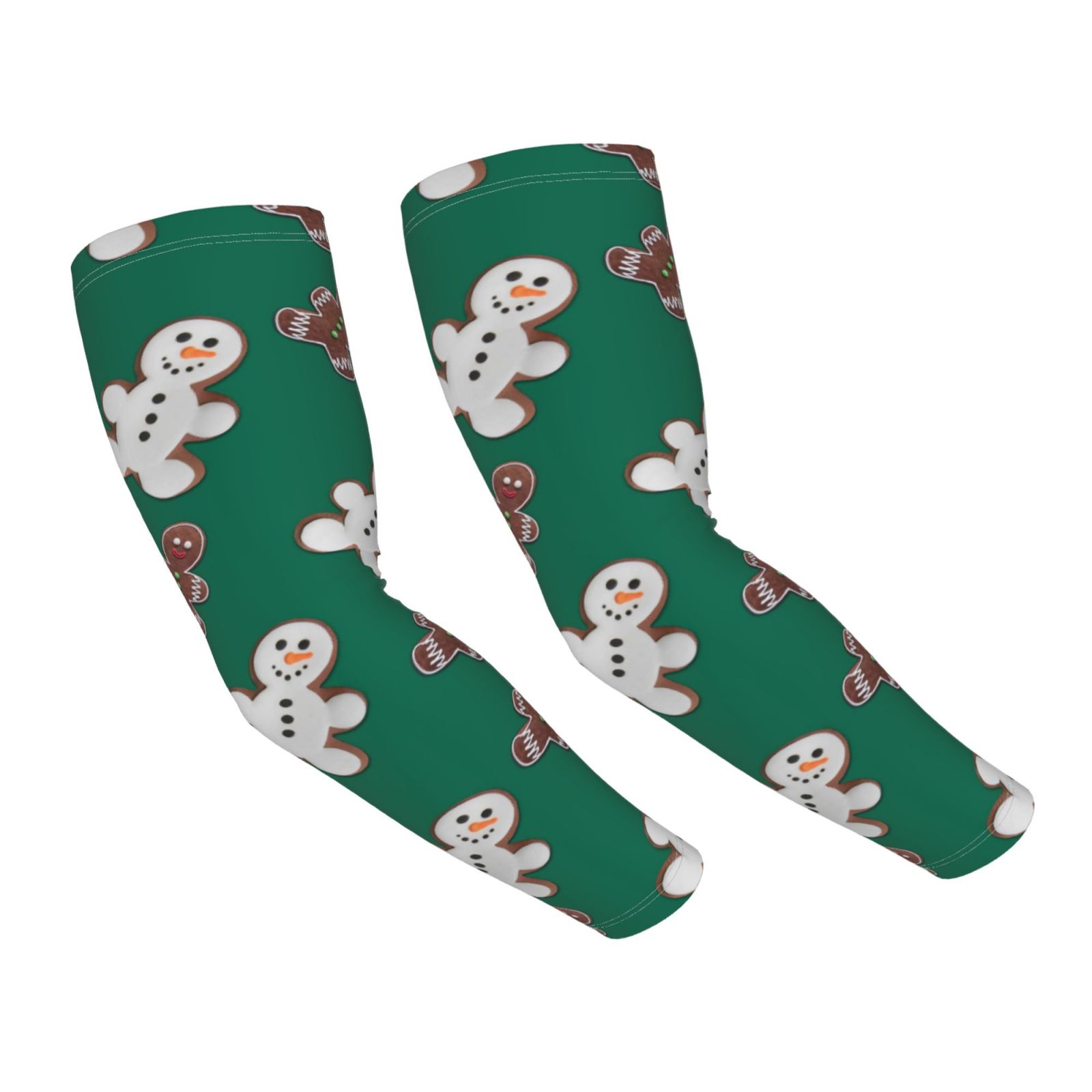 Fotbe Gingerbread Snowman Cookies UV Sun Protection Arm Sleeves ...