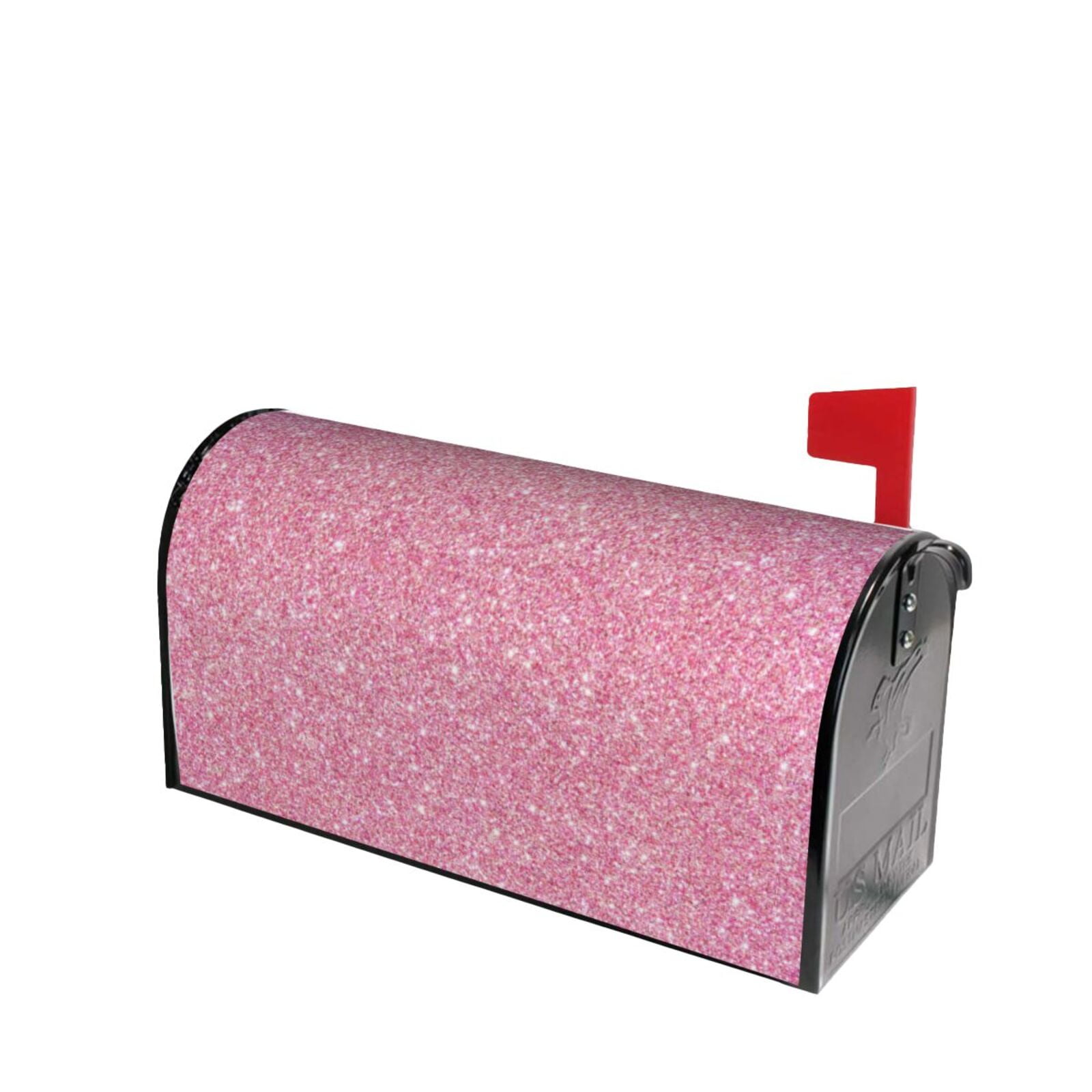 Fotbe Glitter Pink Mailbox Covers Post Letter Box Cover Garden Decor ...