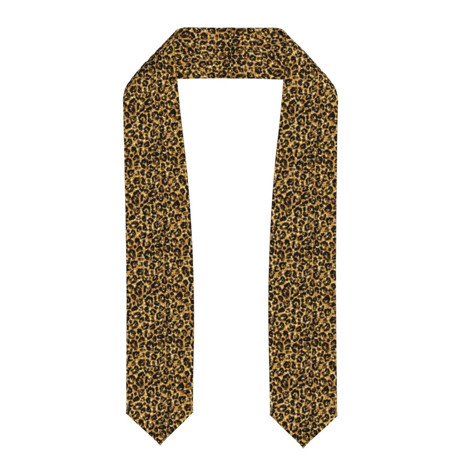 Fotbe Gold Glitter Leopard Printed Class of 2024 Graduation Stole ...