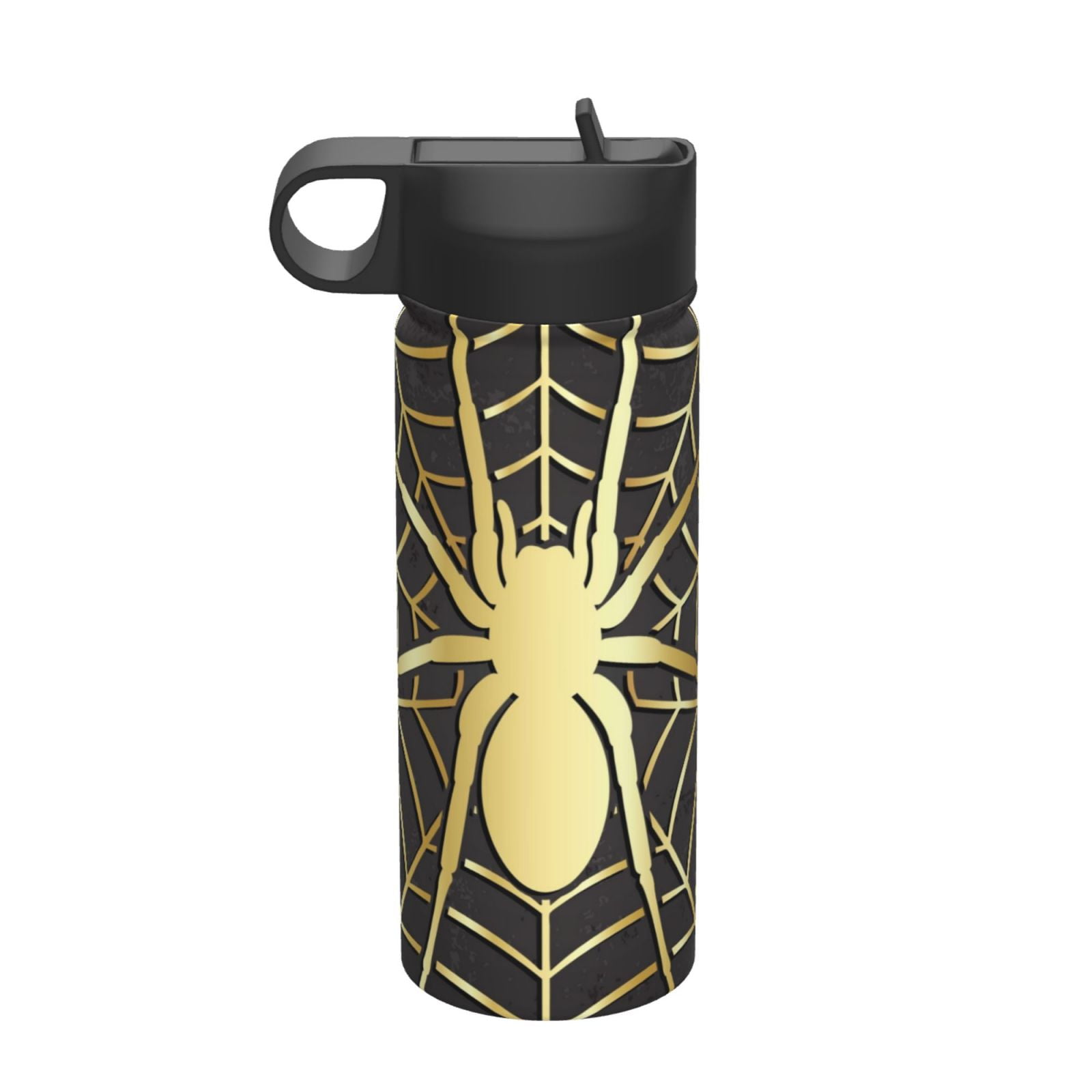 Fotbe Gold Spider On The Web Pattern 18oz Sports Insulated Kettle ...