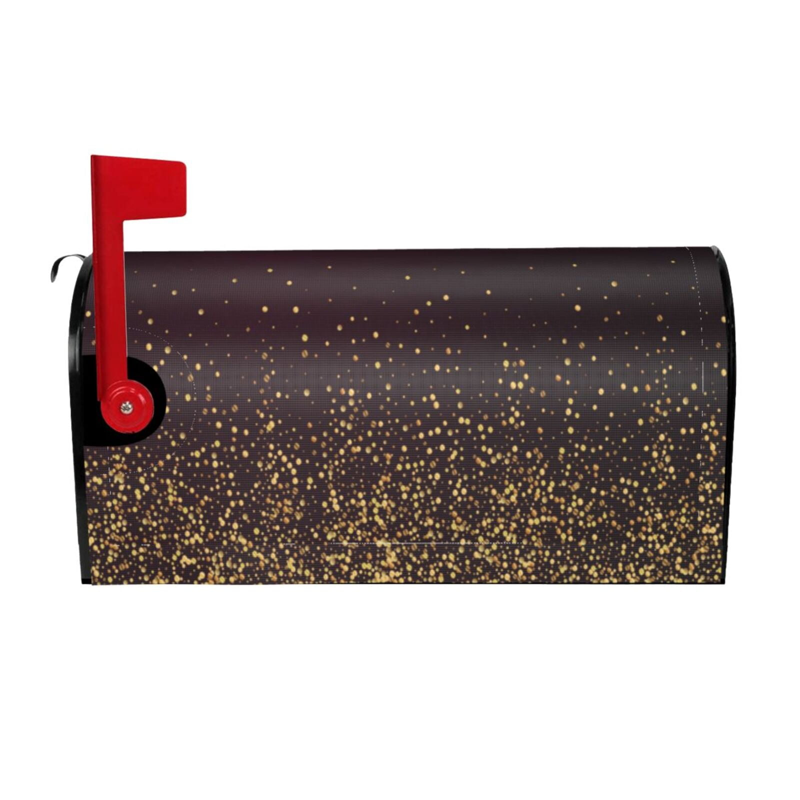 Fotbe Gold sparklin Mailbox Covers Post Letter Box Cover Garden Decor ...
