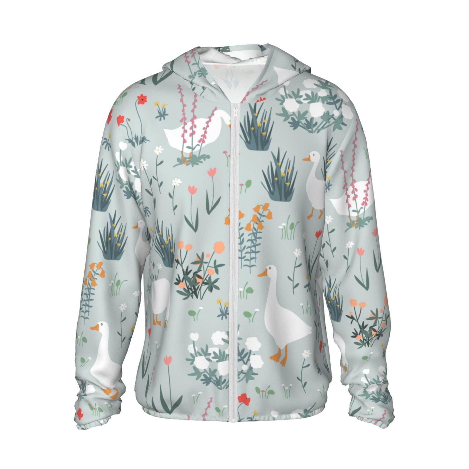 Fotbe Goose and Doodle Flowers Men's Women's UPF 50+ Sun Protection ...