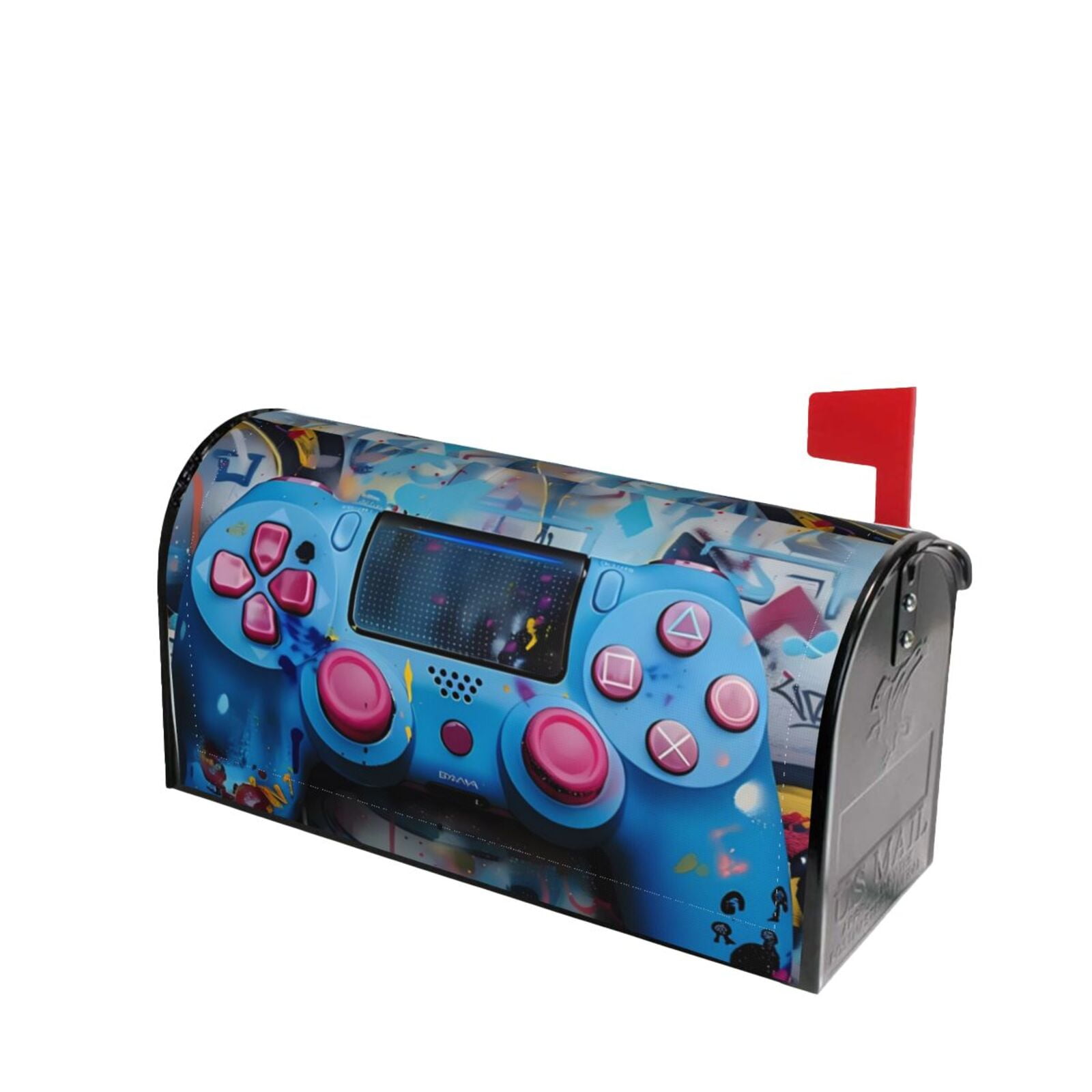 Fotbe Graffiti Game Controller Art Mailbox Covers Post Letter Box Cover ...