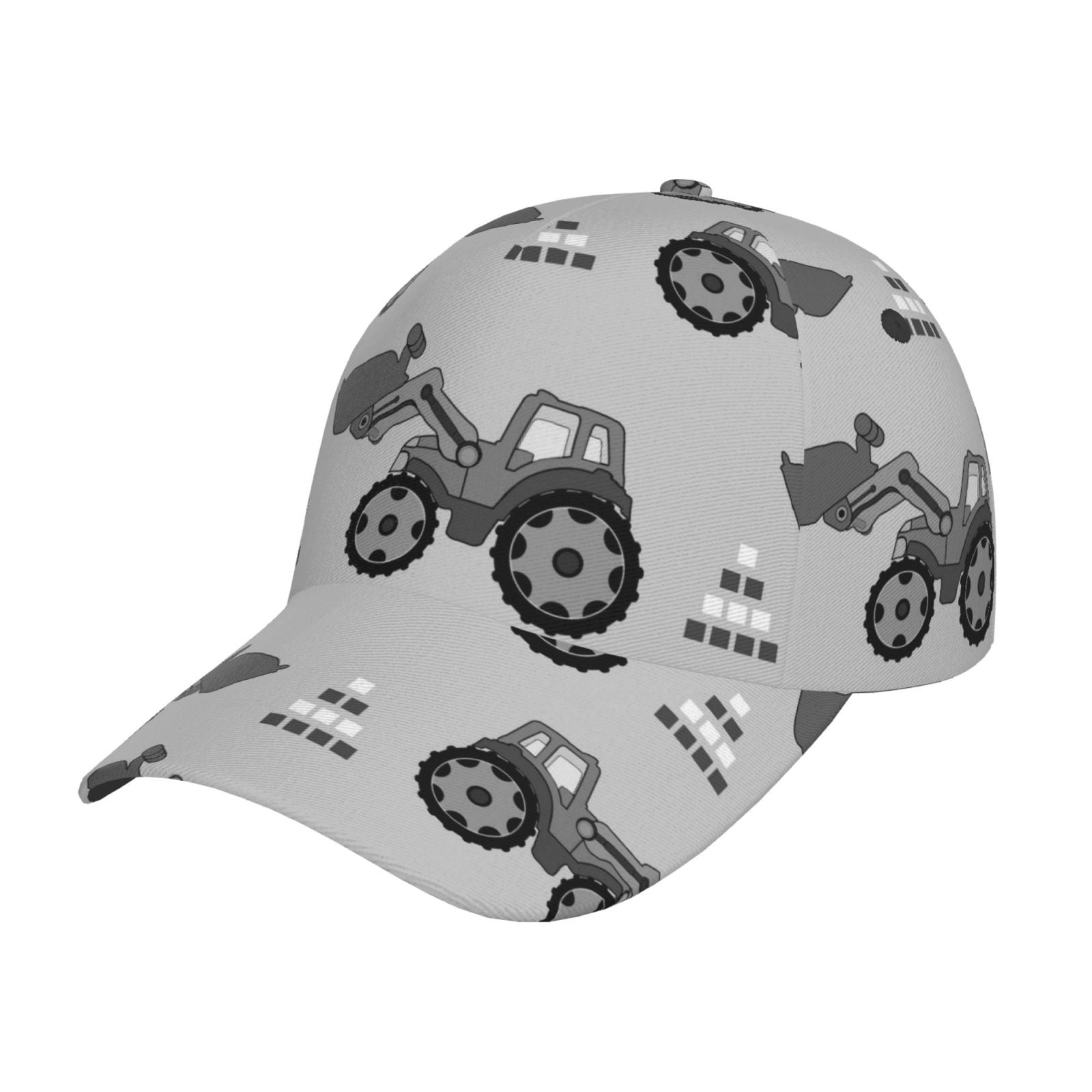 Fotbe Gray Tractor Baseball Cap, Gray Tractor Print Dad Hat,Outdoor Hat ...