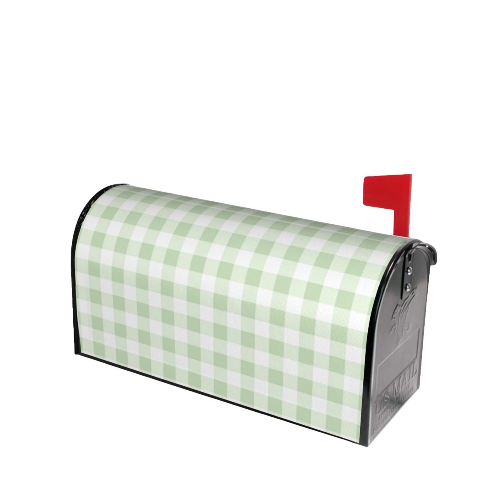Fotbe Green Checkboard Mailbox Covers Post Letter Box Cover Garden ...