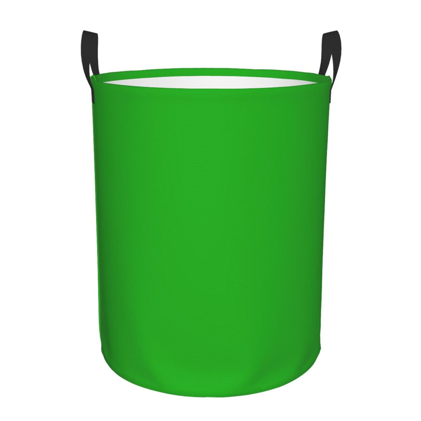 Fotbe Laundry Hamper With Durable Leather Laundry Basket Green ...