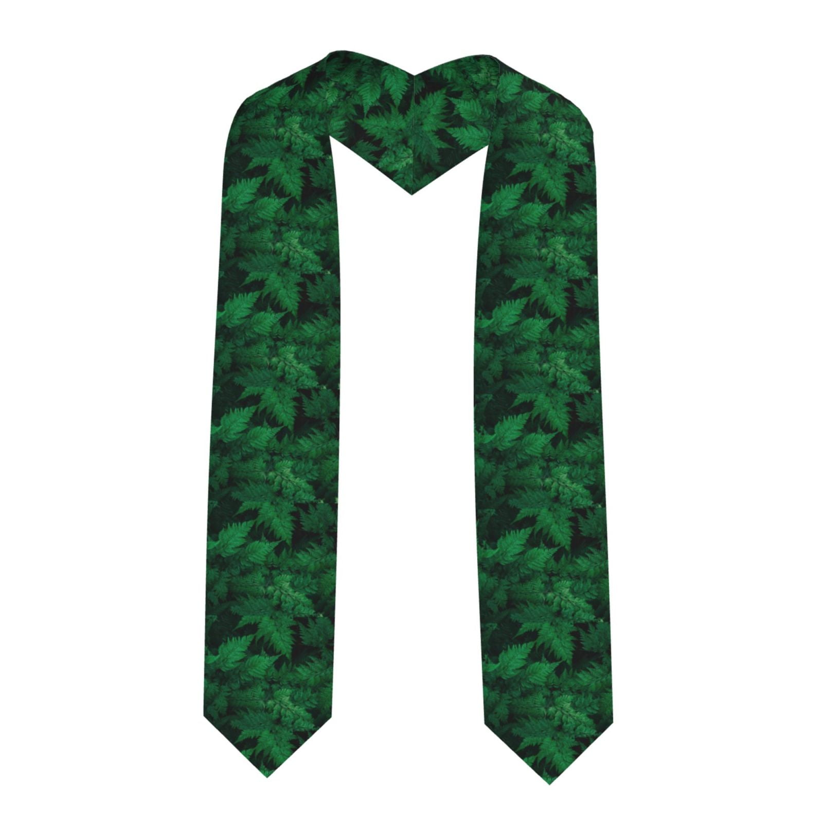 Fotbe Green Leave Fern Printed Class of 2024 Graduation Stole - Walmart.com