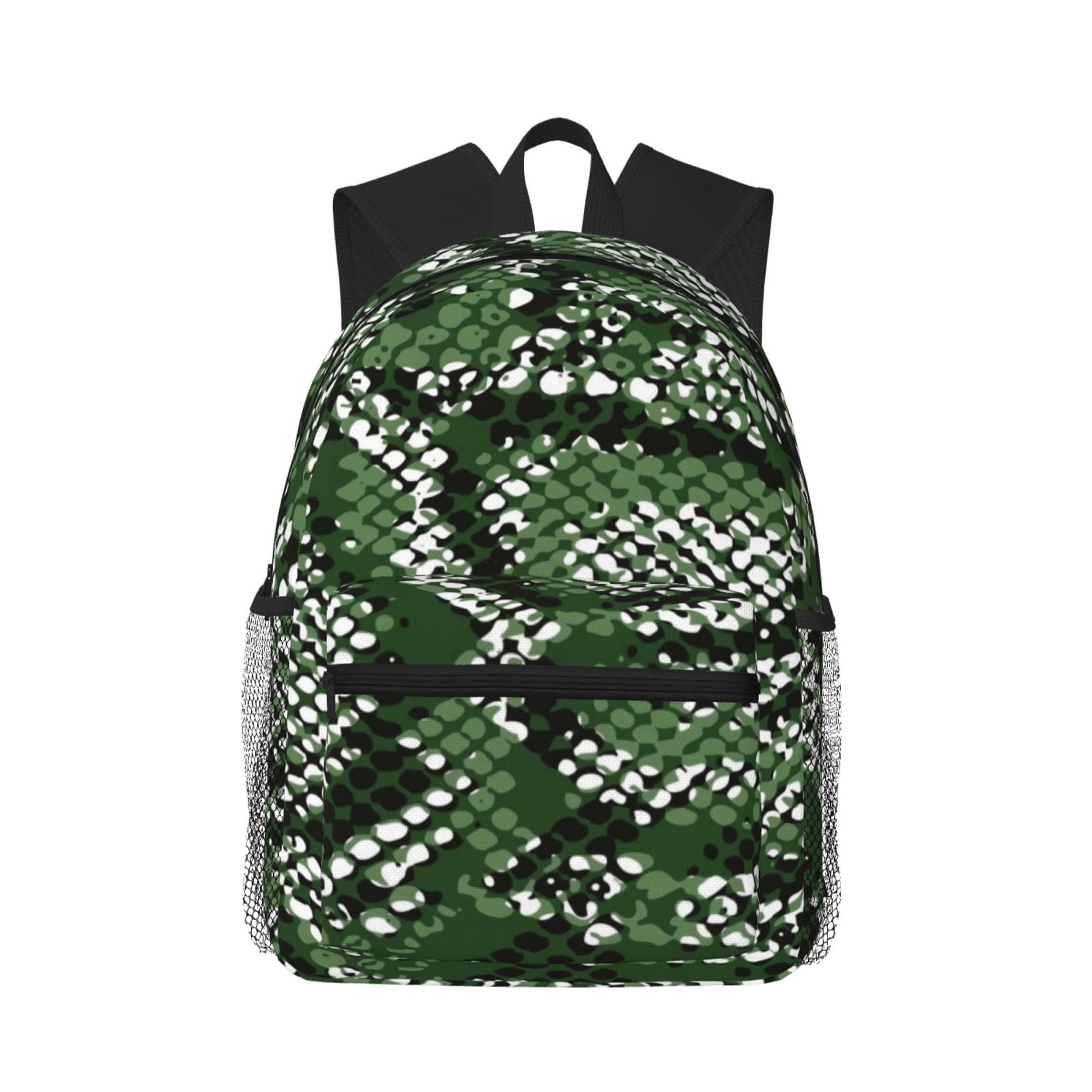 Fotbe Green Snakeskin Lightweight Casual Laptop Backpack for Men and ...