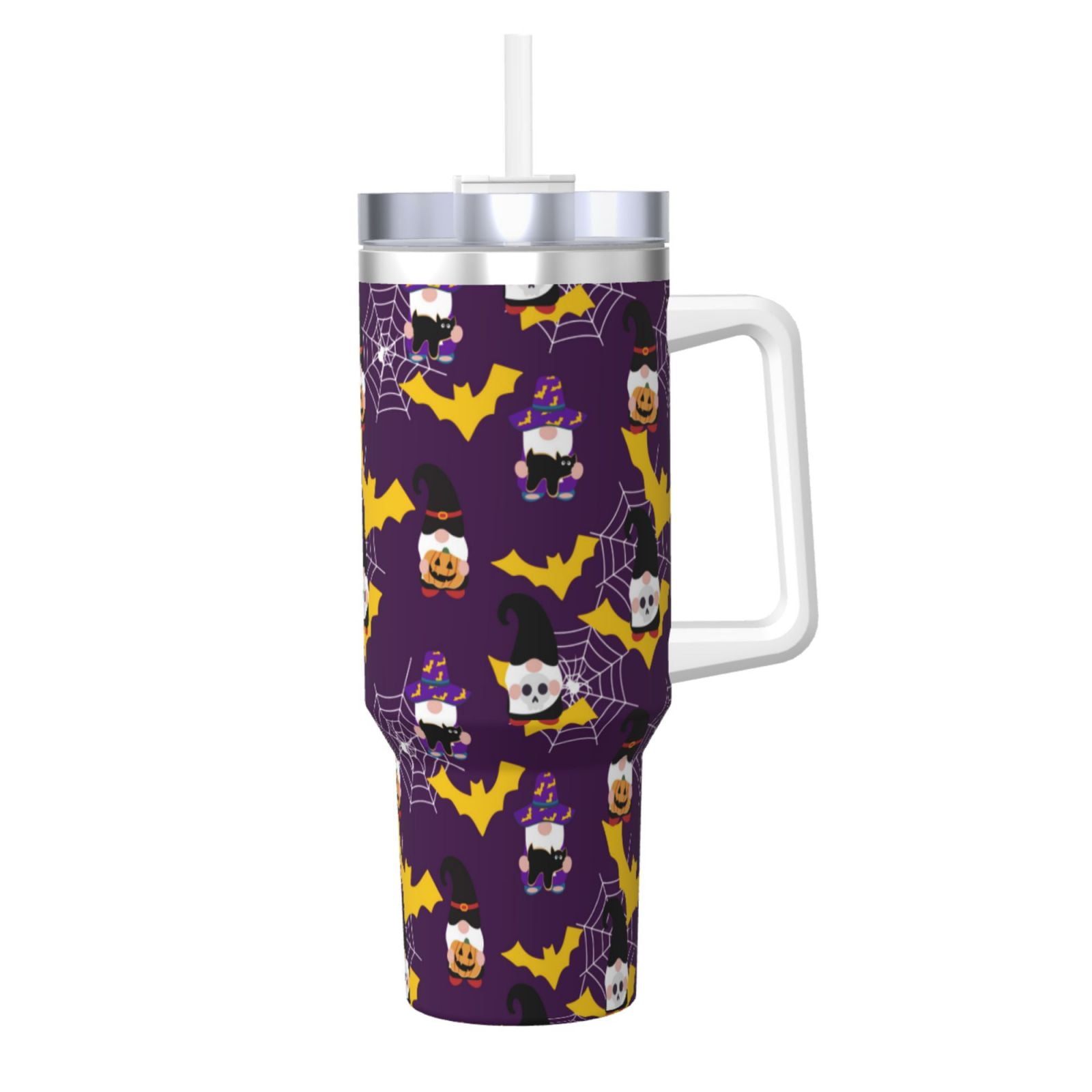 Fotbe Halloween Gnomes1 Pattern 40oz Ice Bully With Handle And Straw ...