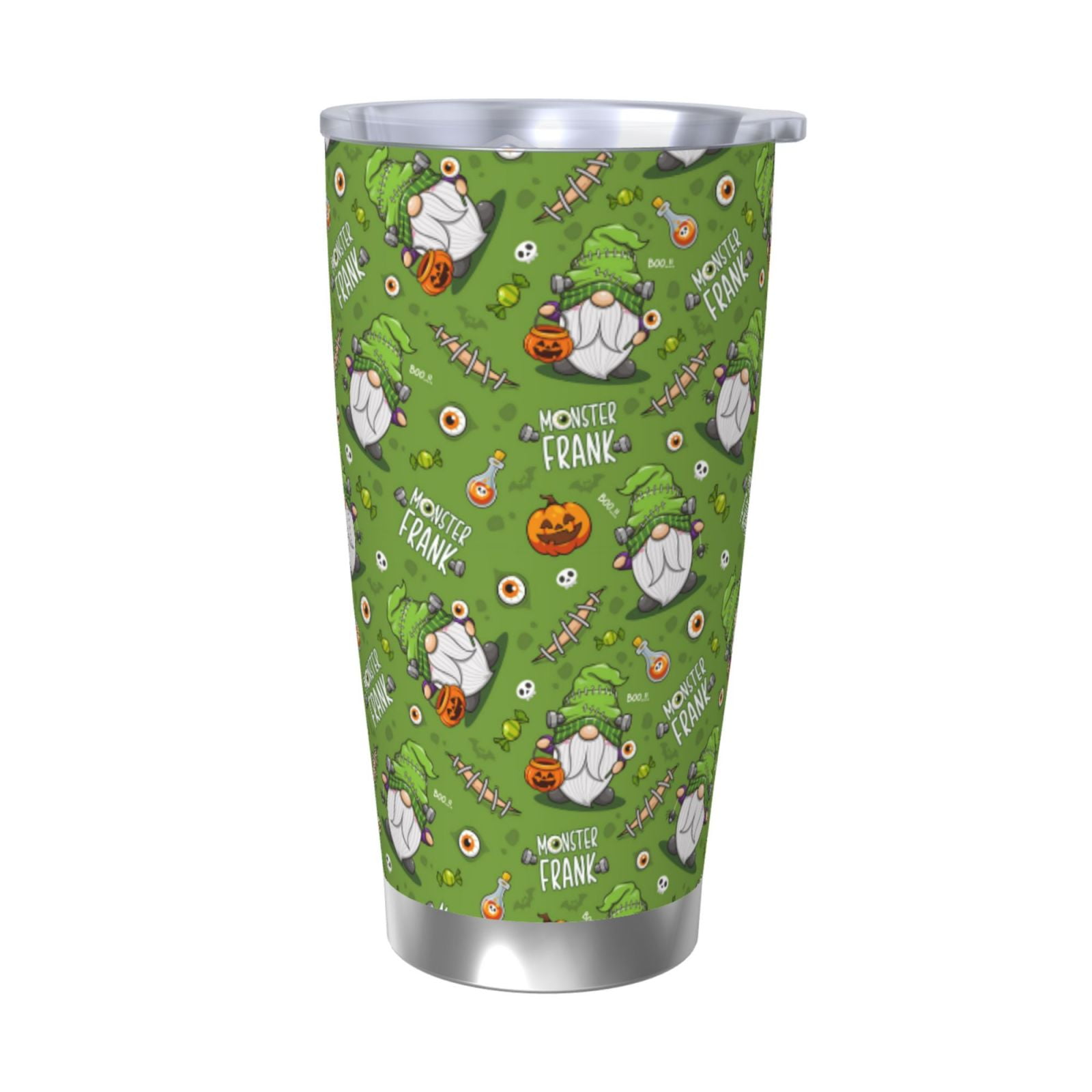 Fotbe Halloween Monster Gnome Pattern 20 oz Tumbler Stainless Steel ...