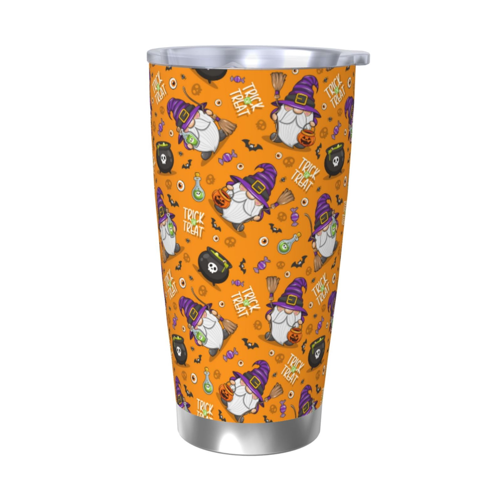 Fotbe Halloween Witches Gnome Pattern 20 oz Tumbler Stainless Steel ...
