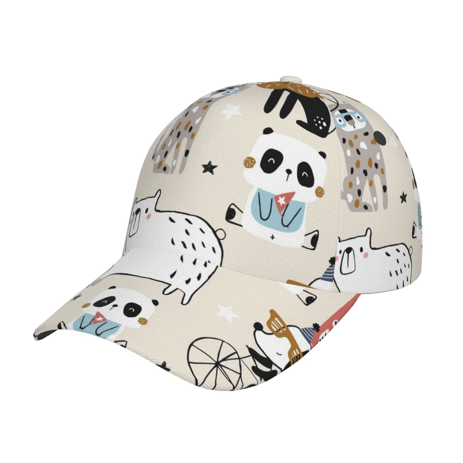 Fotbe Hand Drawn Animals Baseball Cap, Hand Drawn Animals Print Dad Hat ...