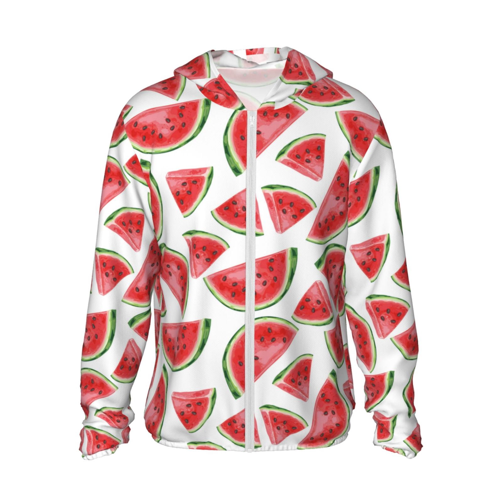 Fotbe Hand Drawn Watermelon Men's Women's UPF 50+ Sun Protection Jacket ...