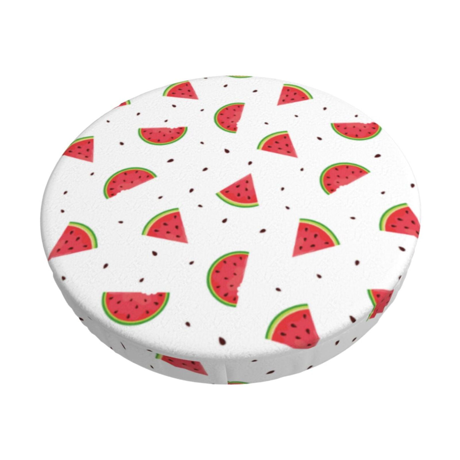 Fotbe Hand Drawn Watermelon Stool Covers Round,Waterproof Round Bar ...