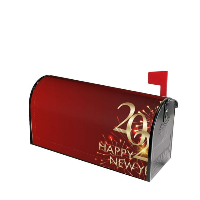 Fotbe Happy New Year 2025 Mailbox Covers Post Letter Box Cover Garden ...