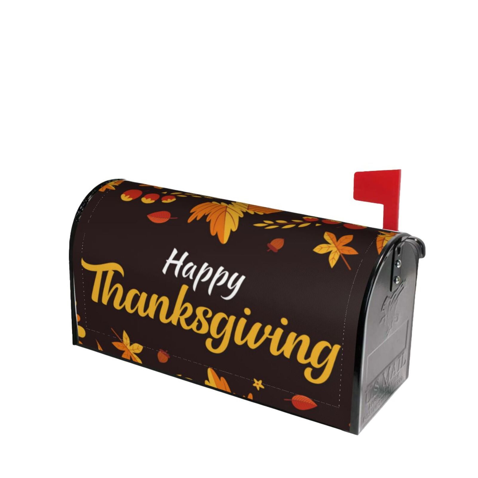 Fotbe Happy Thanksgiving 1 Mailbox Covers Post Letter Box Cover Garden ...