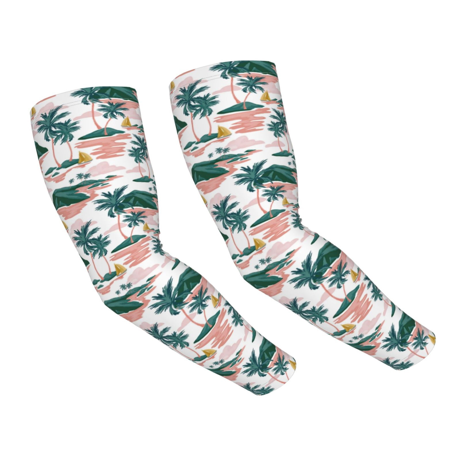 Fotbe Hawaii Palms UV Sun Protection Arm Sleeves - Tattoo Cover Up ...