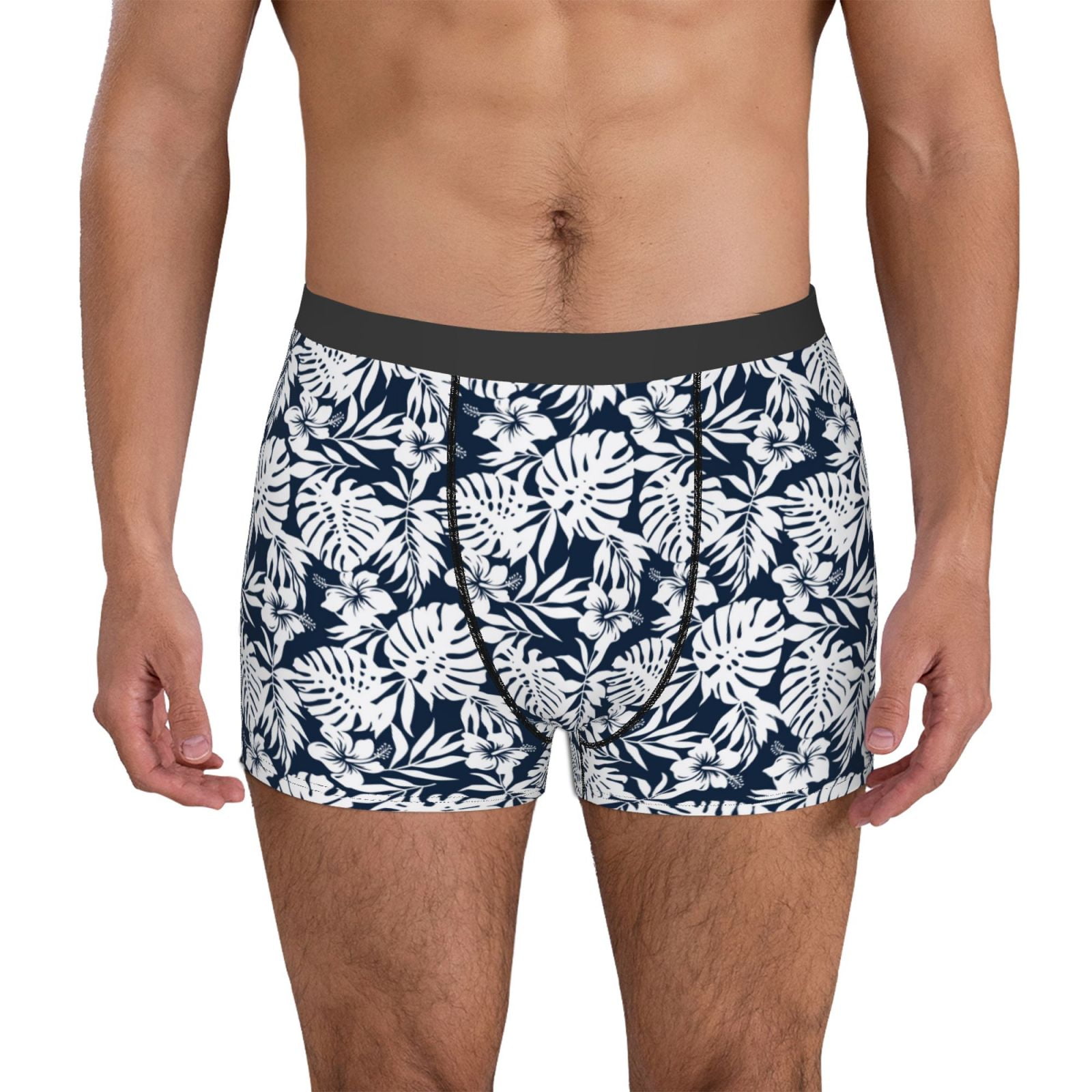 Fotbe Hawaiian Style Men’s Total Support Pouch Boxer Briefs, X-Temp ...