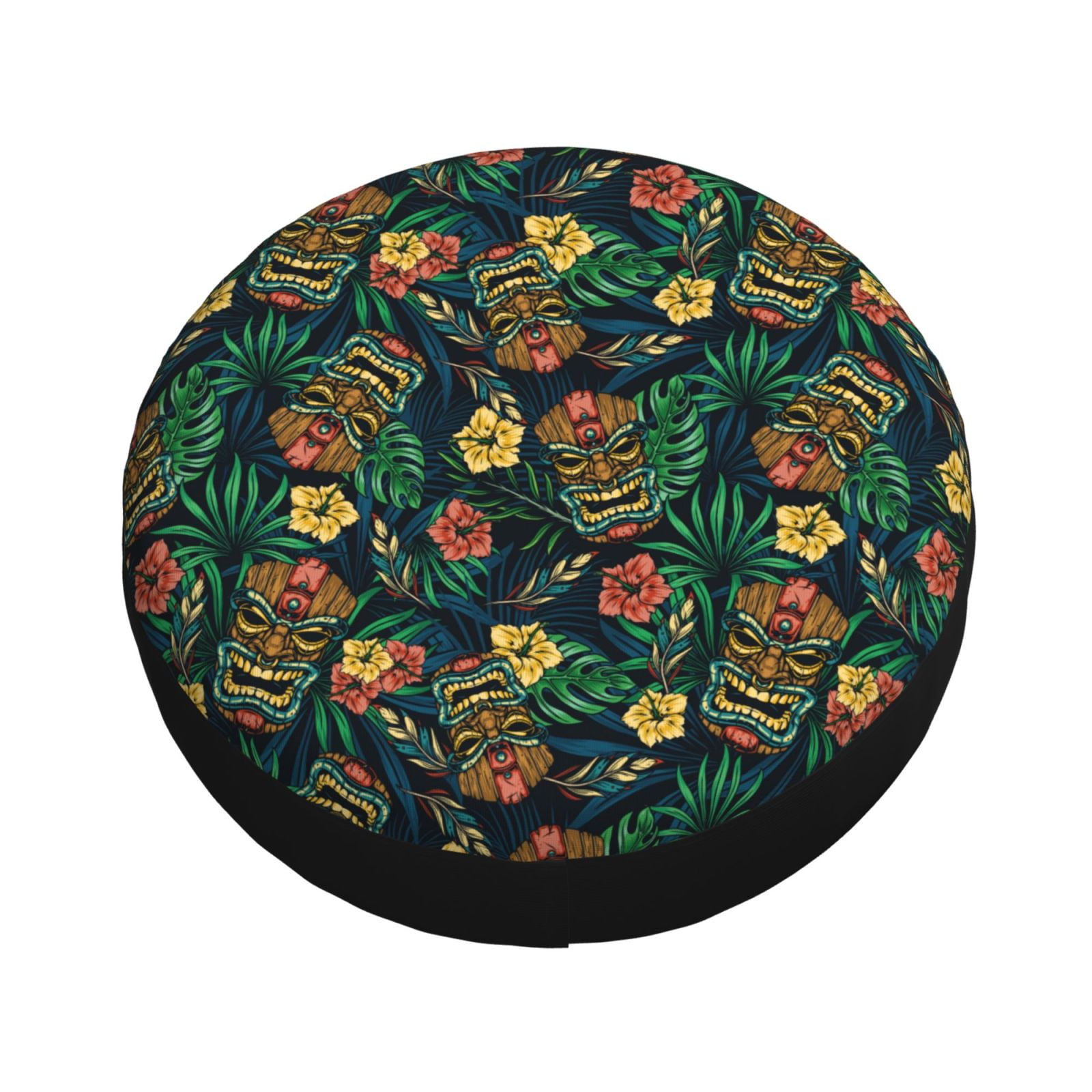 Fotbe Hawaiian Tribal Mask Spare Tire Cover Thickening Universal Fit ...