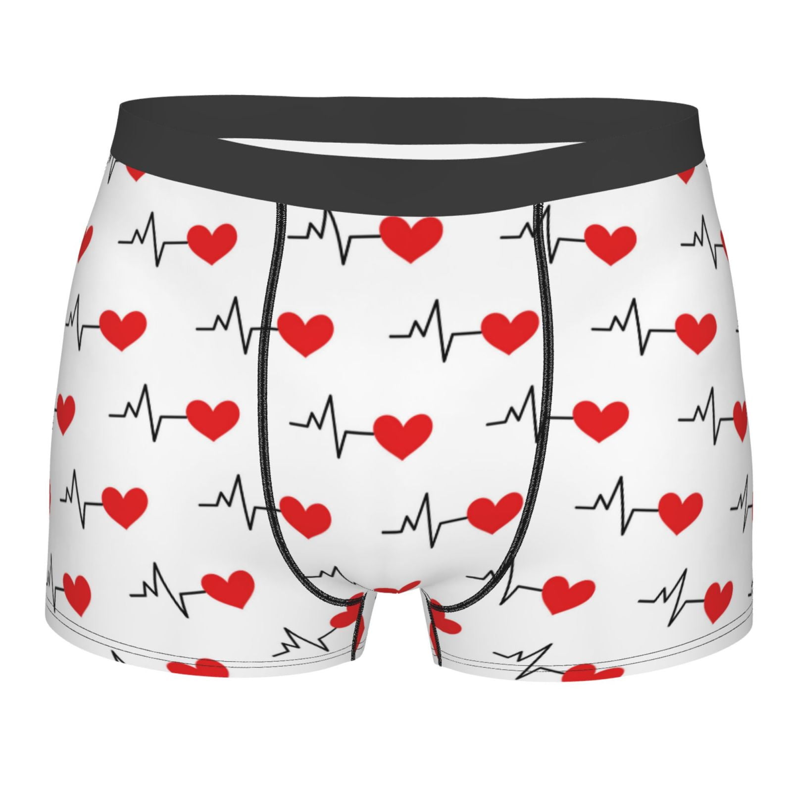 Fotbe Heartbeat Symbol Men’s Total Support Pouch Boxer Briefs, X-Temp ...