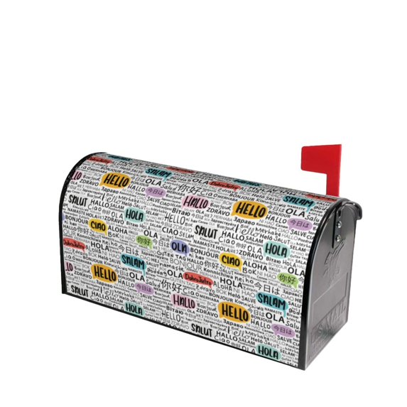 Fotbe Hello Mailbox Covers Post Letter Box Cover Garden Decor Standard ...
