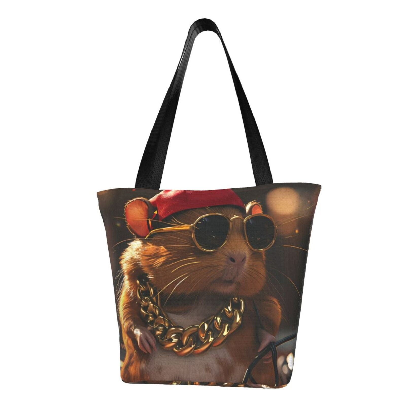 Fotbe Hip-Hop Guinea Pig. Pattern Beach Tote,Shoulder Handbag,Spacious ...