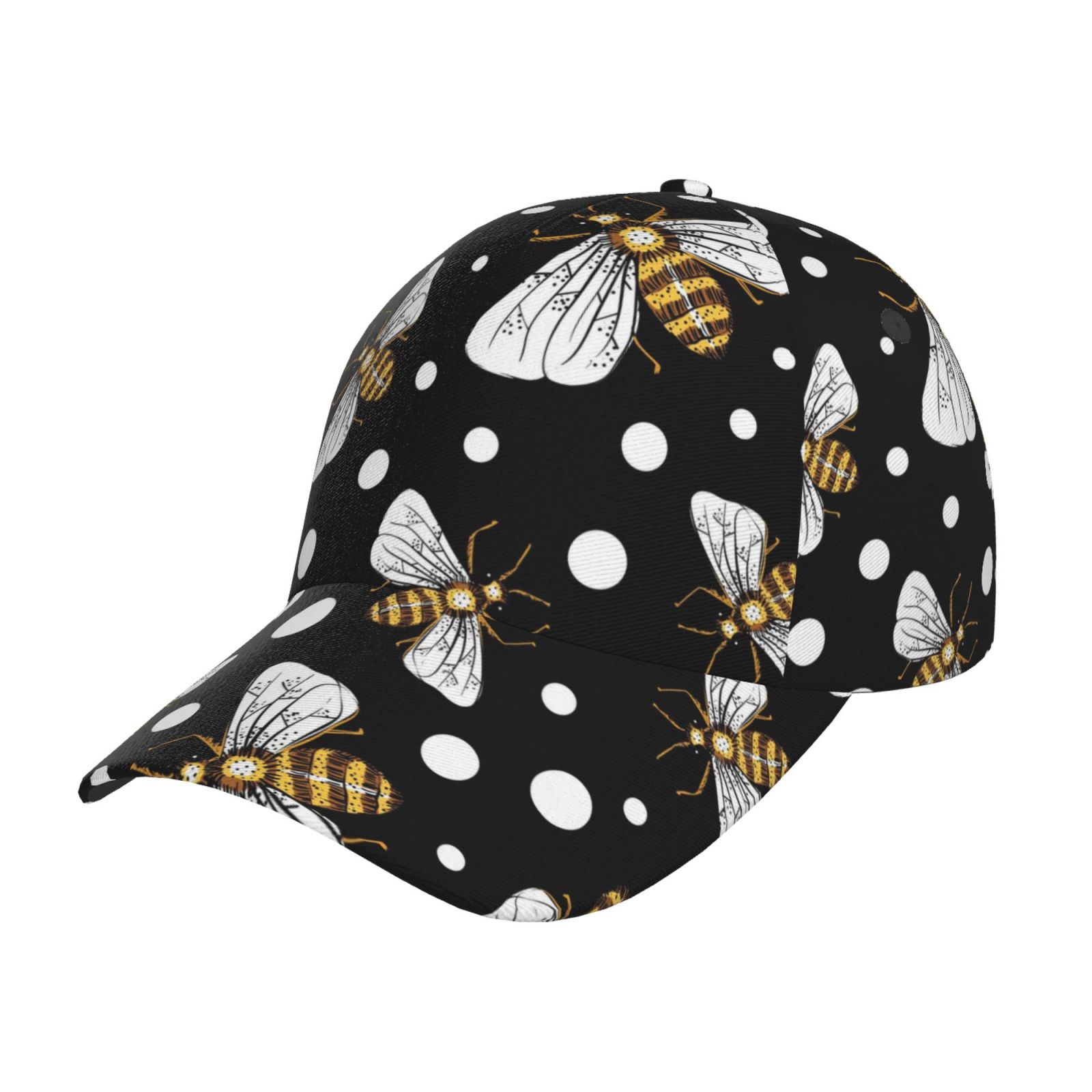Fotbe Honey Bees At Night Baseball Cap, Honey Bees At Night Print Dad ...