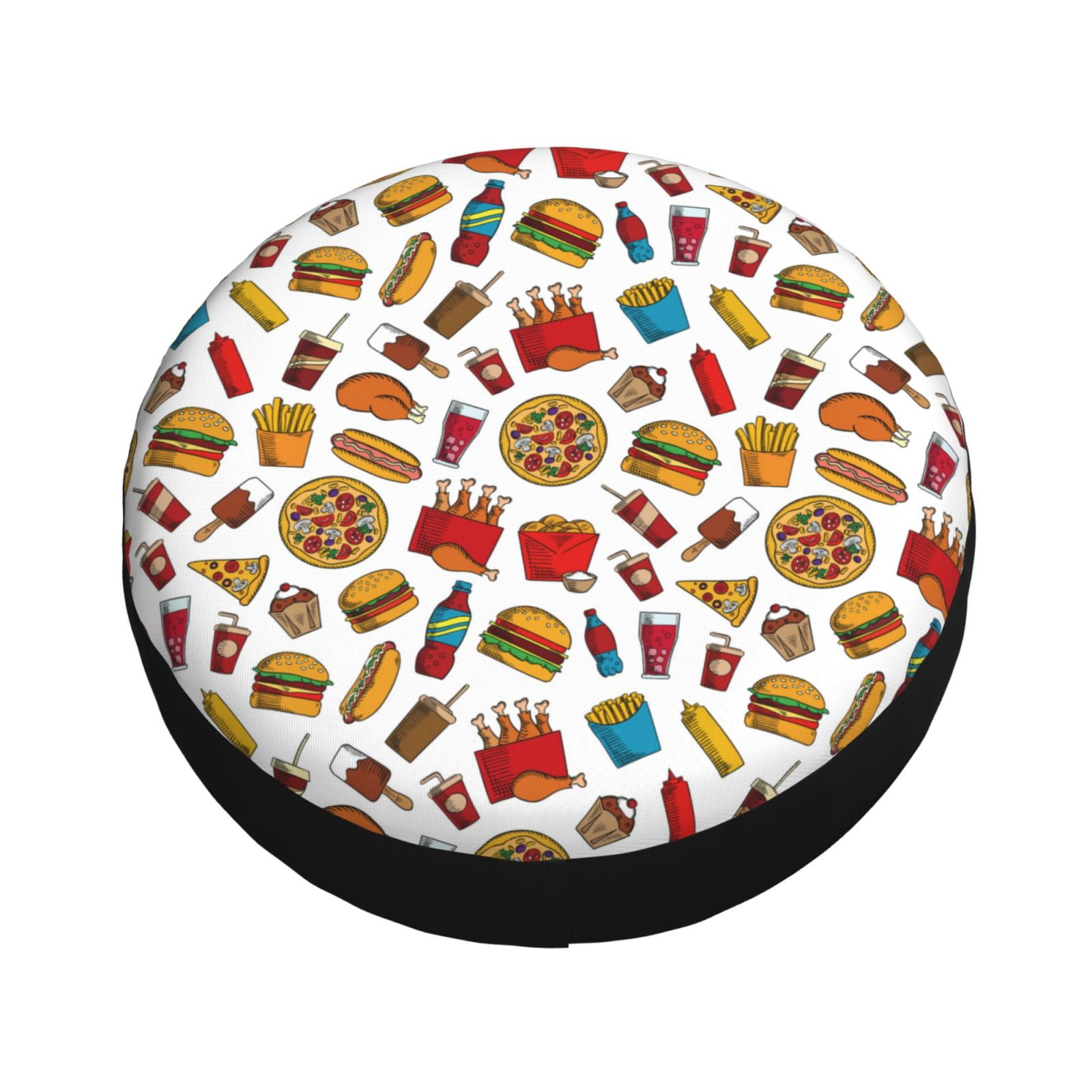 Fotbe Hot Dog Pizza Spare Tire Cover Thickening Universal Fit for Jeep ...