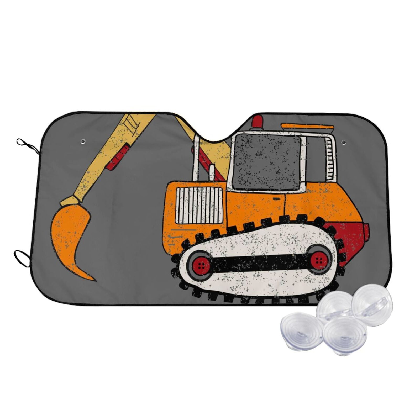 Fotbe I Like Big Digger Car Windshield Sunshade | Sun Visor Protector ...