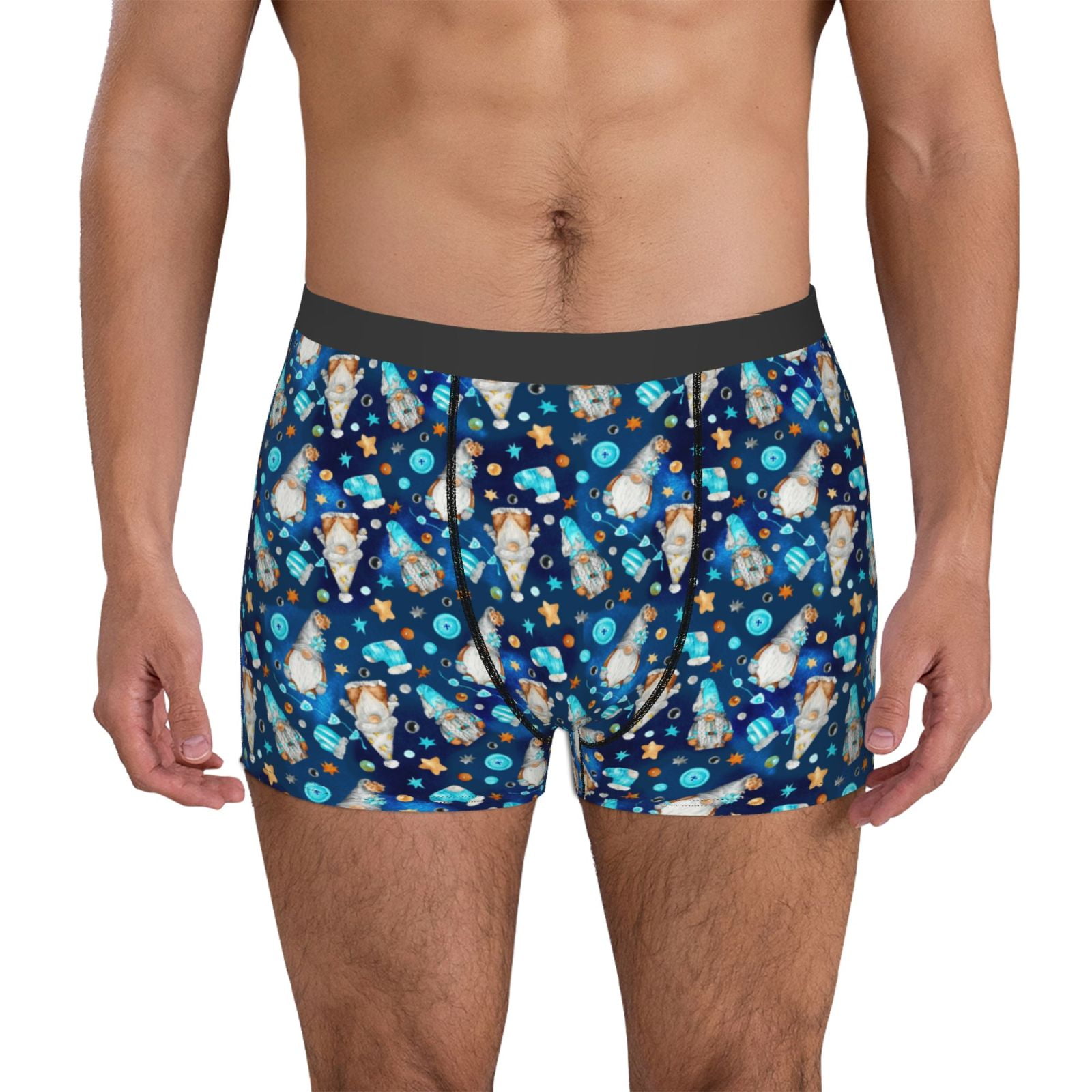 Fotbe Ice blue old man cute winter Men’s Total Support Pouch Boxer ...