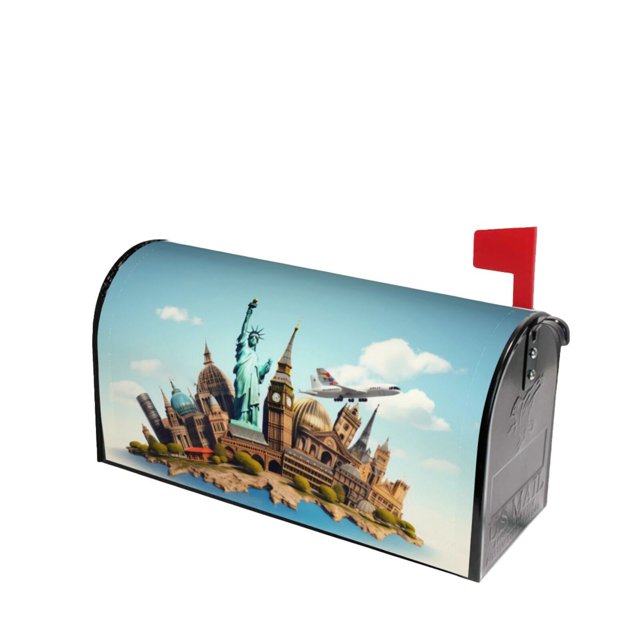 Fotbe Iconic Global Landmarks Mailbox Covers Post Letter Box Cover ...