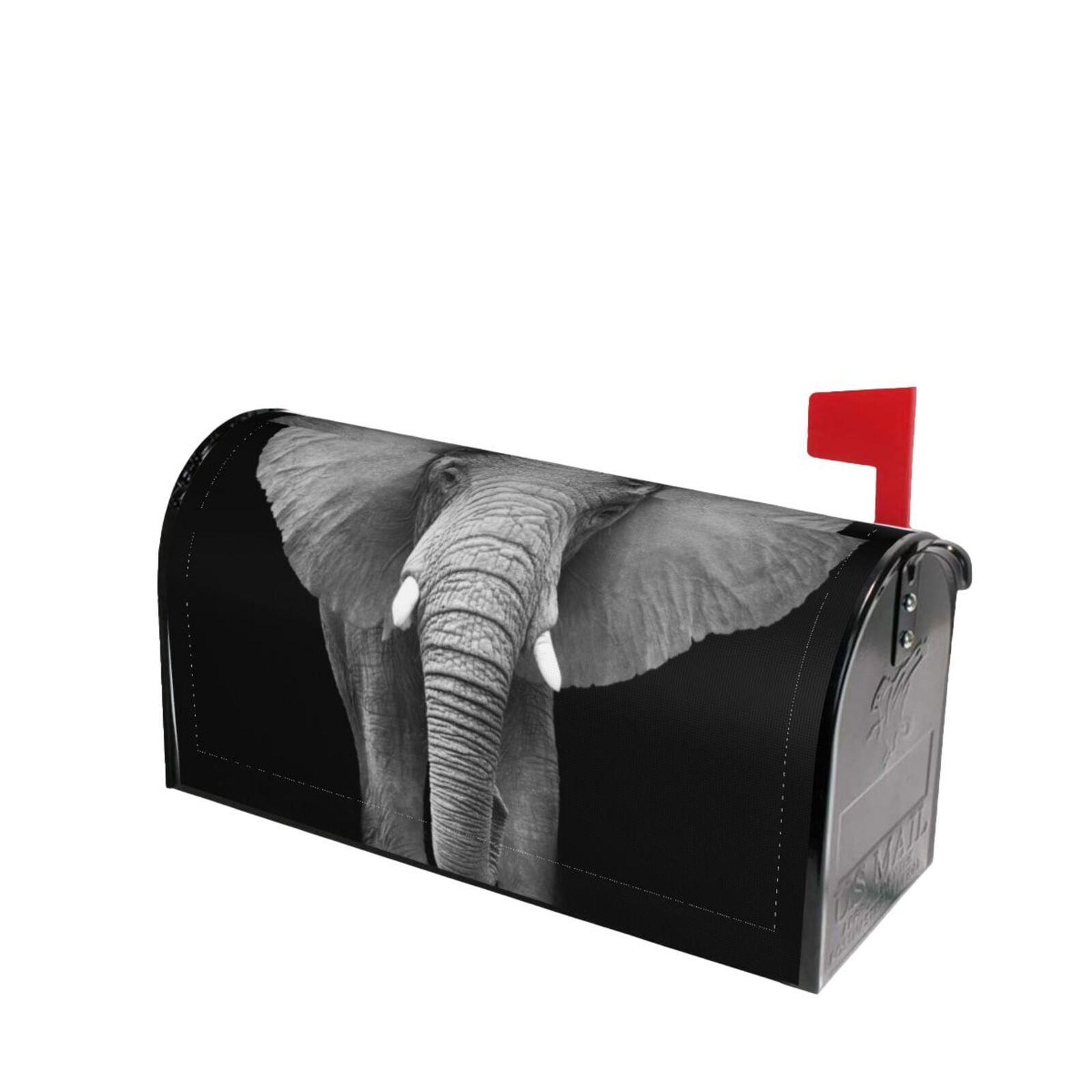 Fotbe Indian Elephant Mailbox Covers Post Letter Box Cover Garden Decor ...