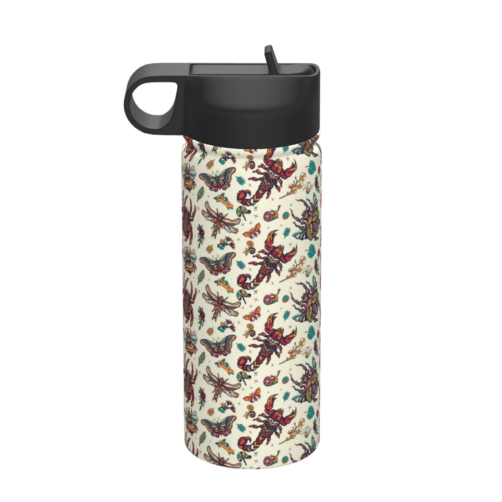 Fotbe Insects A Pattern 18oz Sports Insulated Kettle Stainless Steel ...