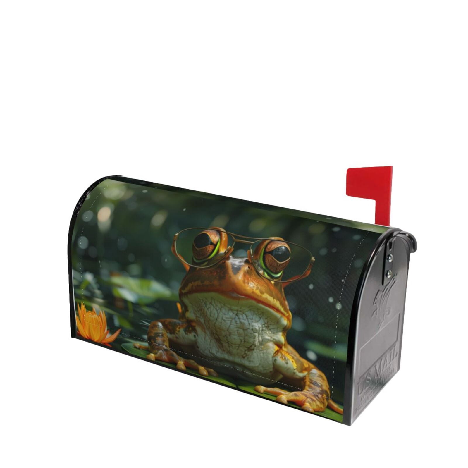 Fotbe Intellectual Frog Pond Mailbox Covers Post Letter Box Cover ...