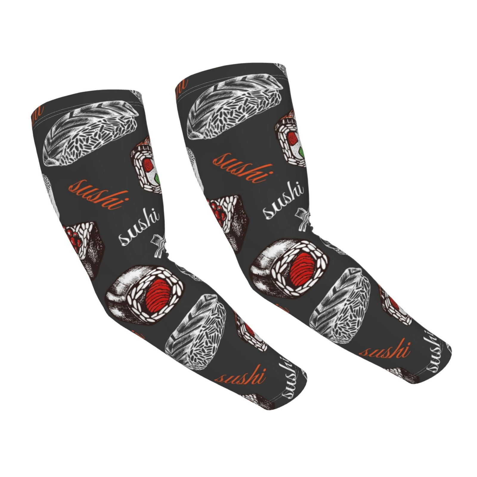 Fotbe Japanese Sushi Hashi UV Sun Protection Arm Sleeves - Tattoo Cover ...