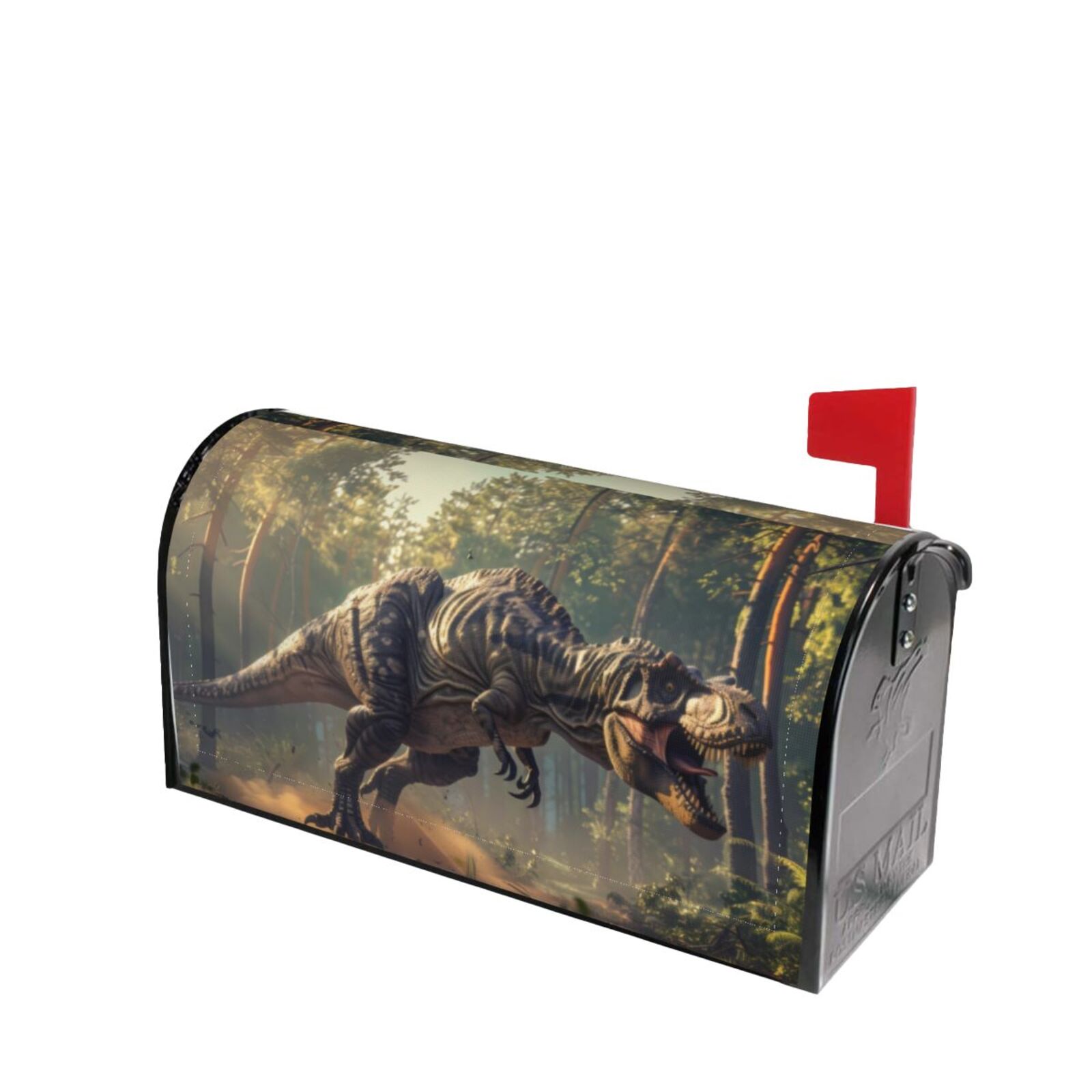 Fotbe Jungle Dinosaur Mailbox Covers Post Letter Box Cover Garden Decor ...