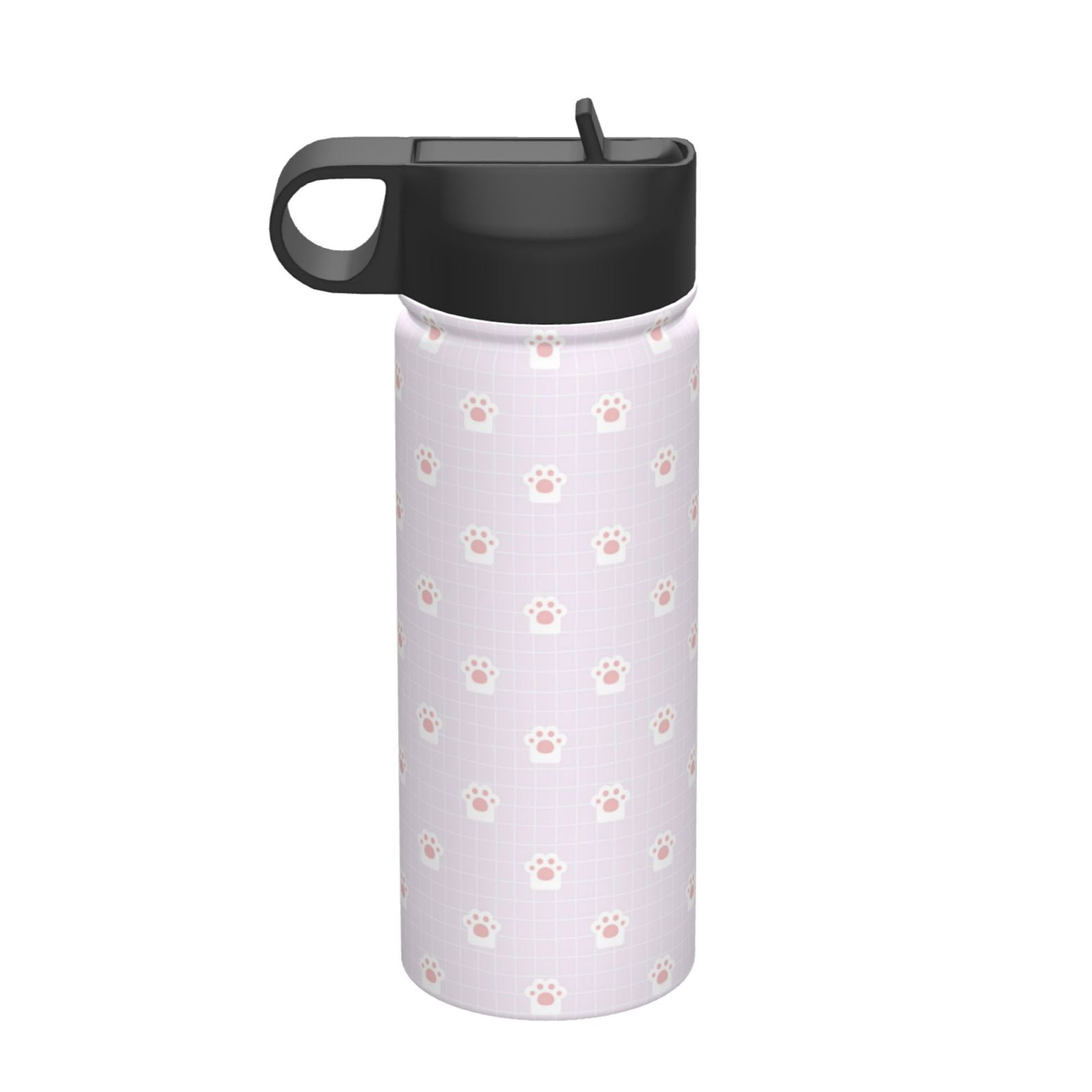 Fotbe Kawaii Cat Paw Pattern 18oz Sports Insulated Kettle Stainless ...
