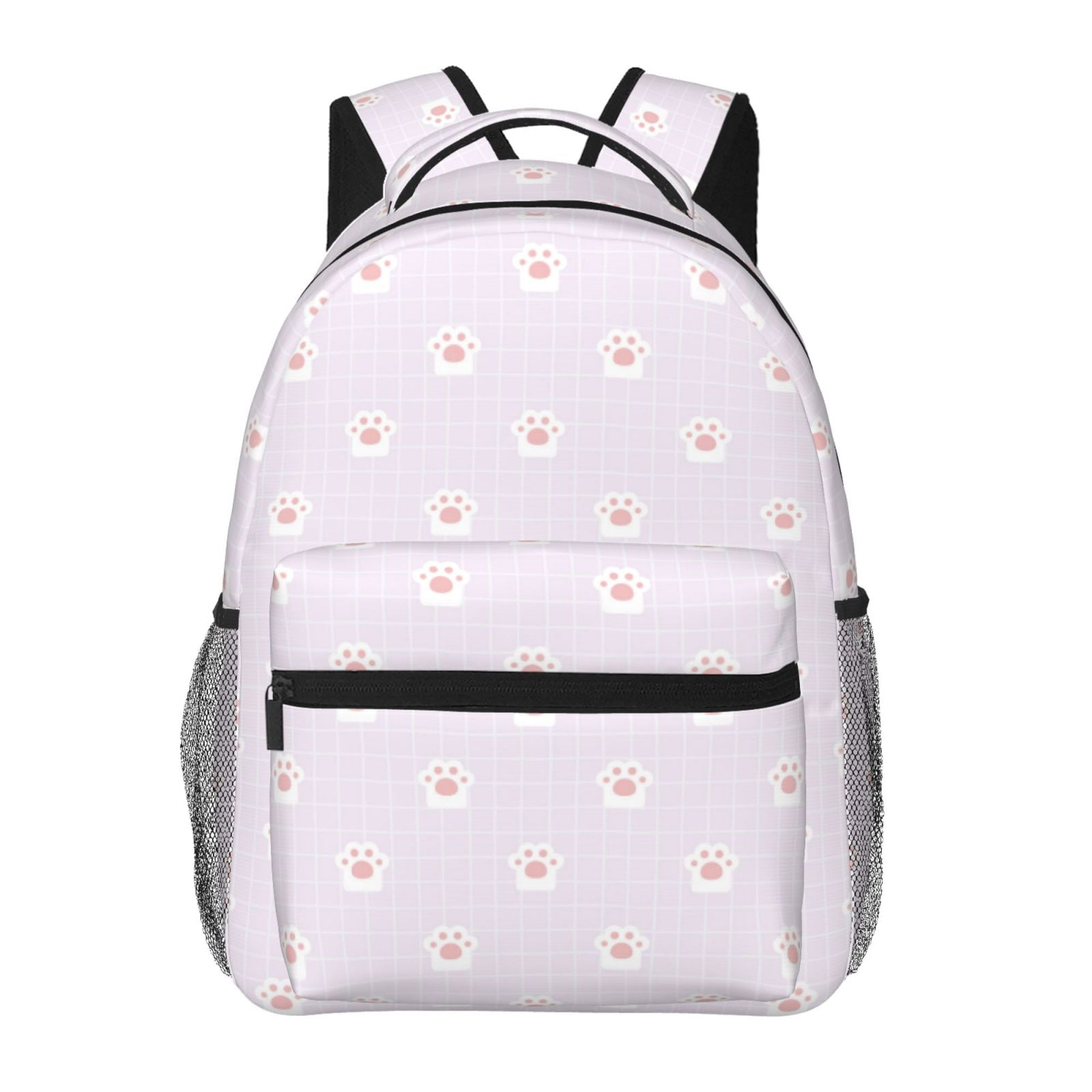 Fotbe Kawaii Cat Paw Pattern Casual Backpack for School, Travel, and ...