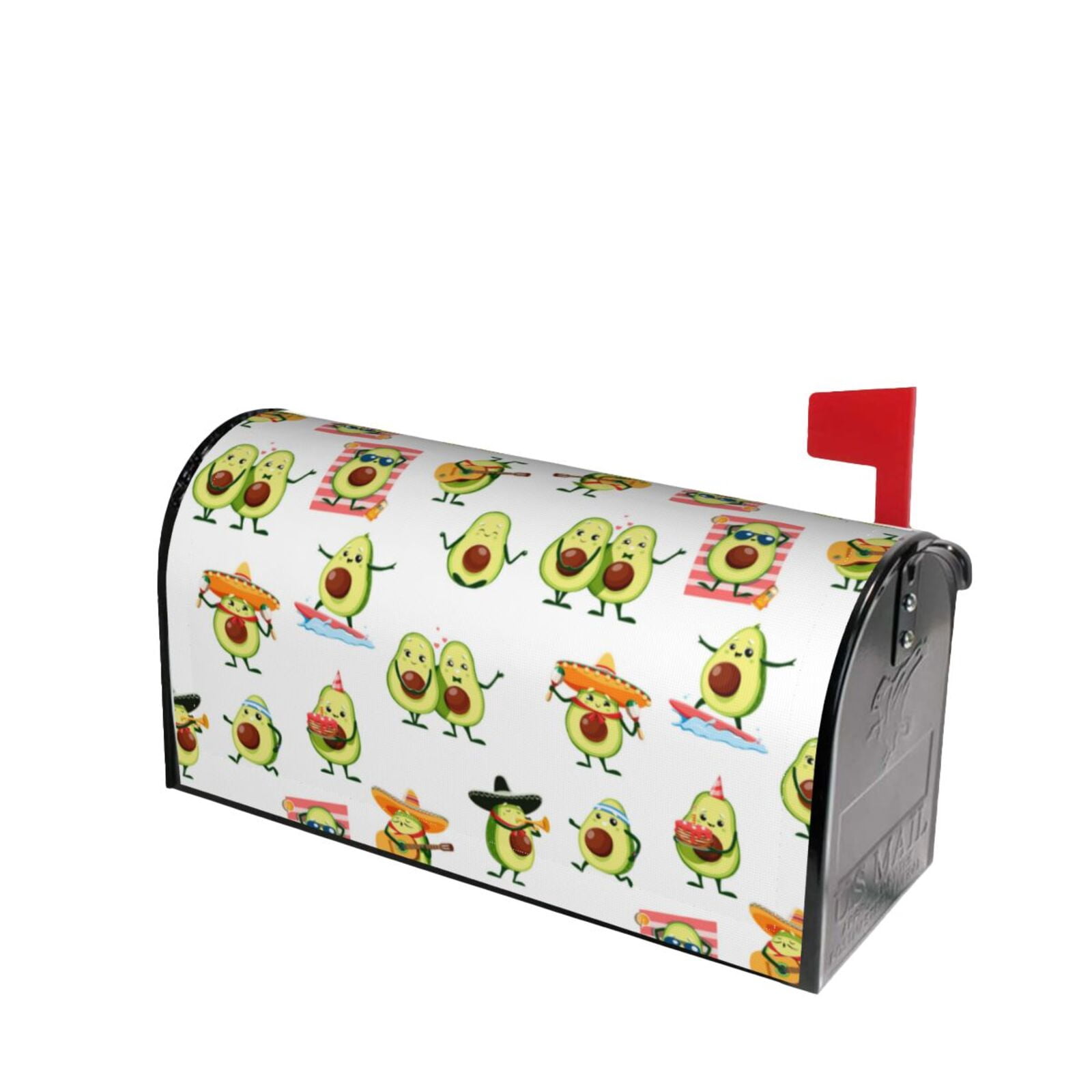 Fotbe Kawaii Mexican Avocado Mailbox Covers Post Letter Box Cover ...