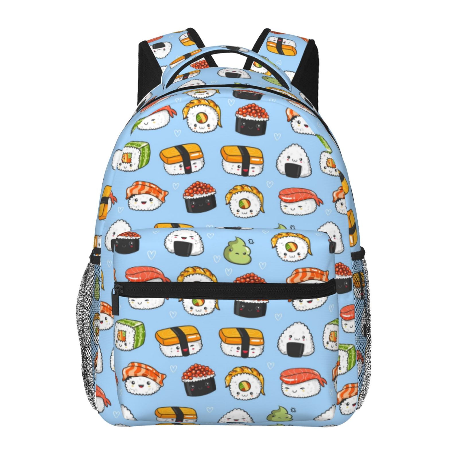 Fotbe Kawaii Sushi (2) Pattern Casual Backpack for School, Travel, and ...