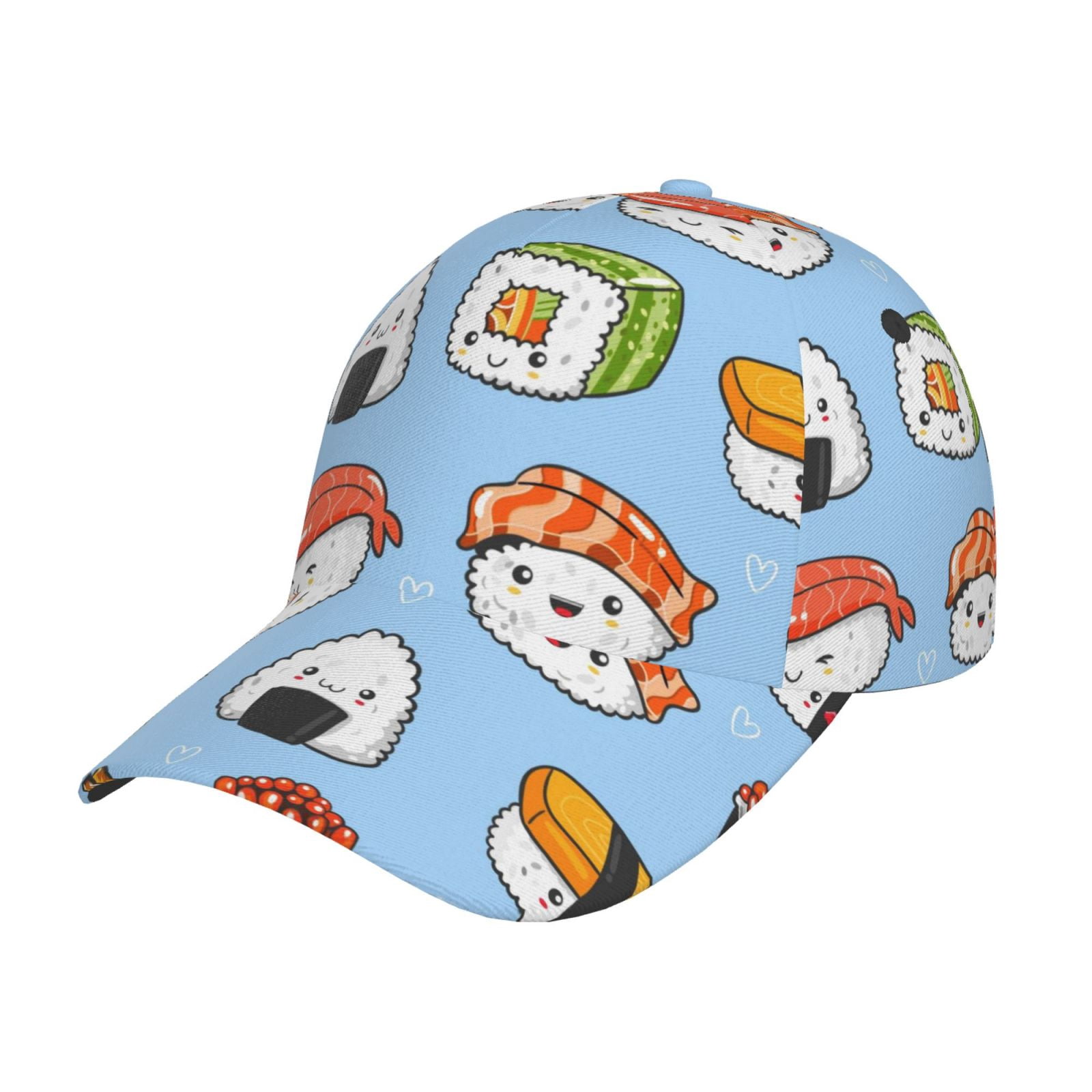 Fotbe Kawaii Sushi Baseball Cap, Kawaii Sushi Print Dad Hat,Outdoor Hat ...
